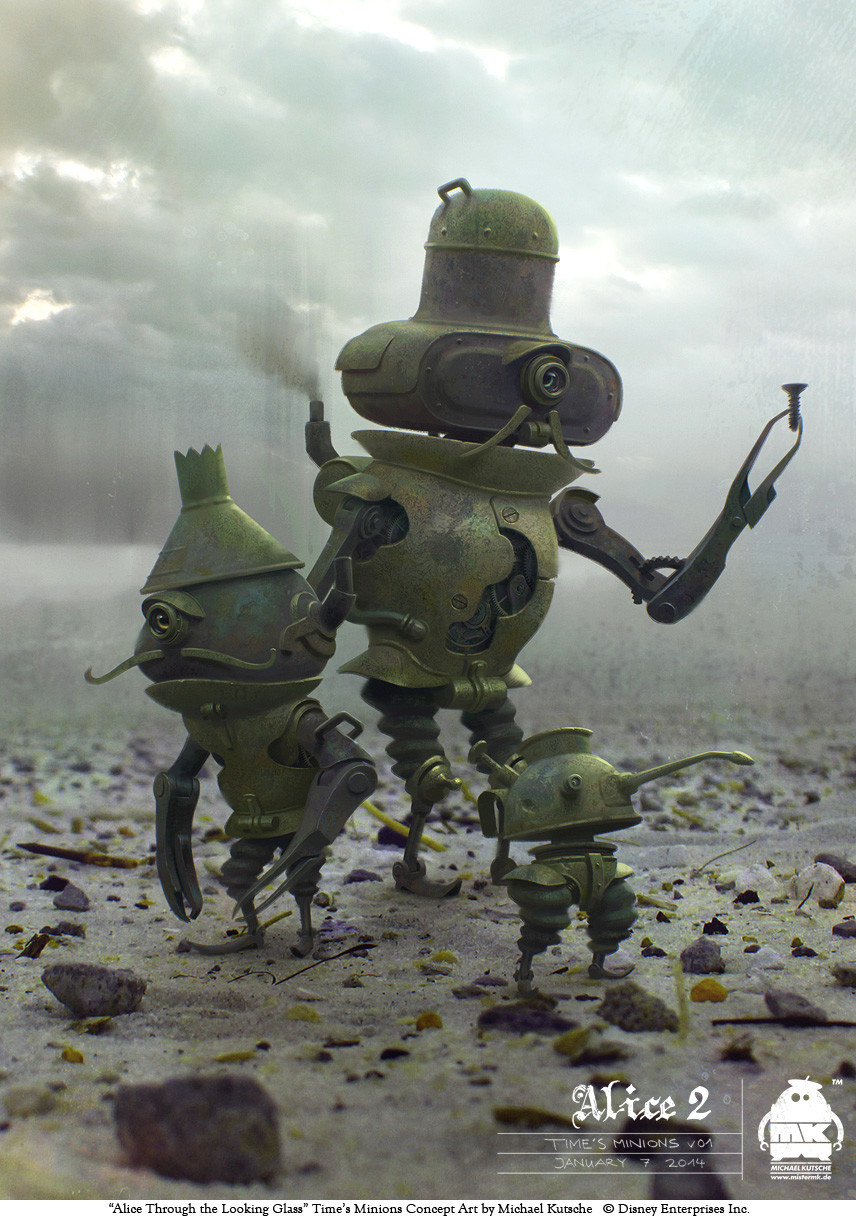 ArtStation - Alice Through the Looking Glass: Time's minions