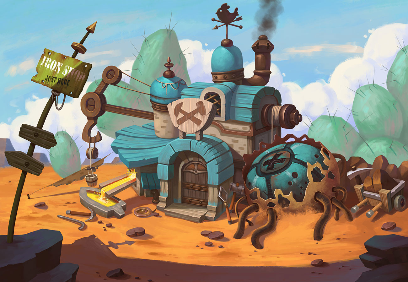 ArtStation - Iron shop