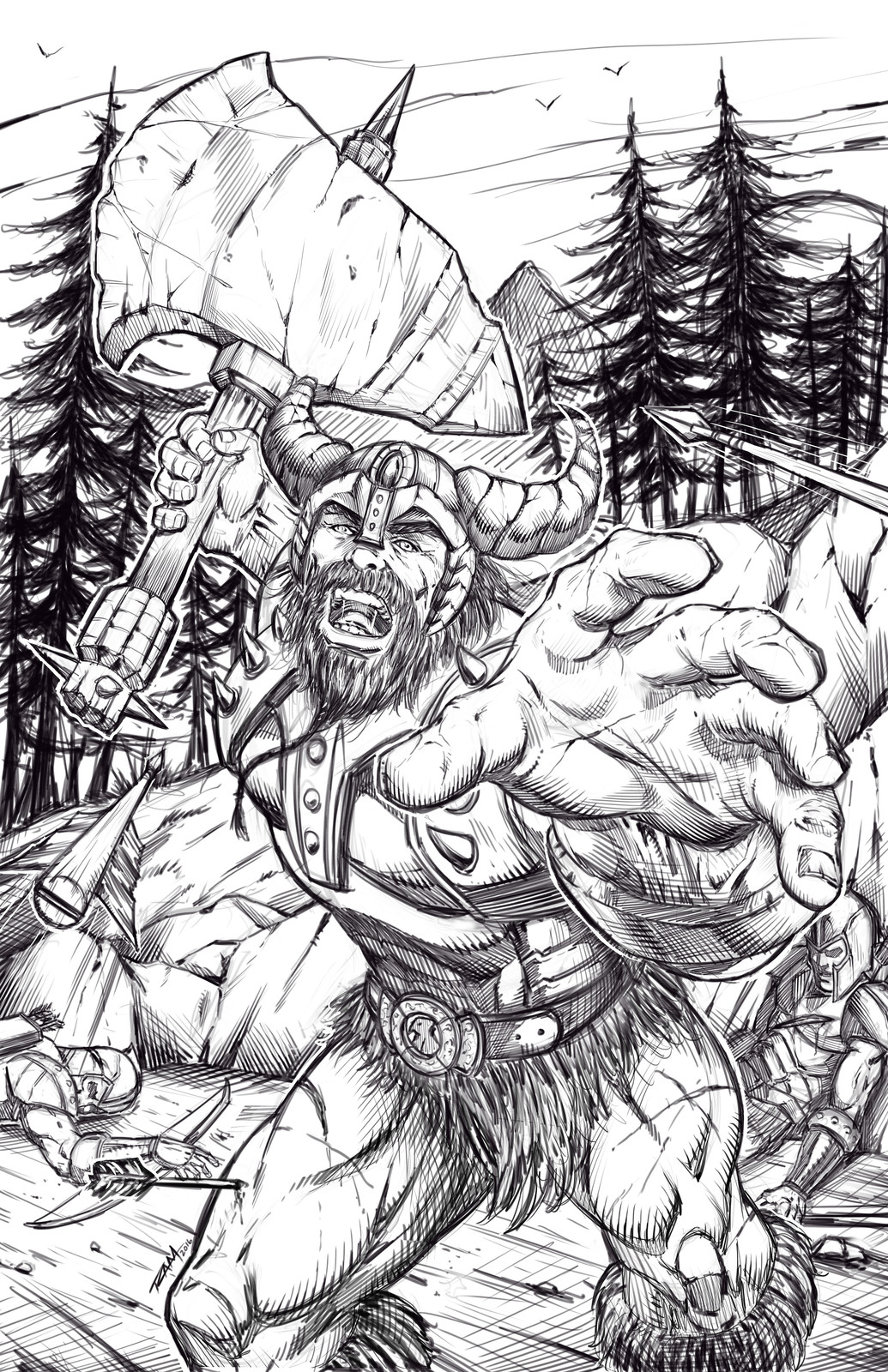 Robert Marzullo - Barbarian Sketch
