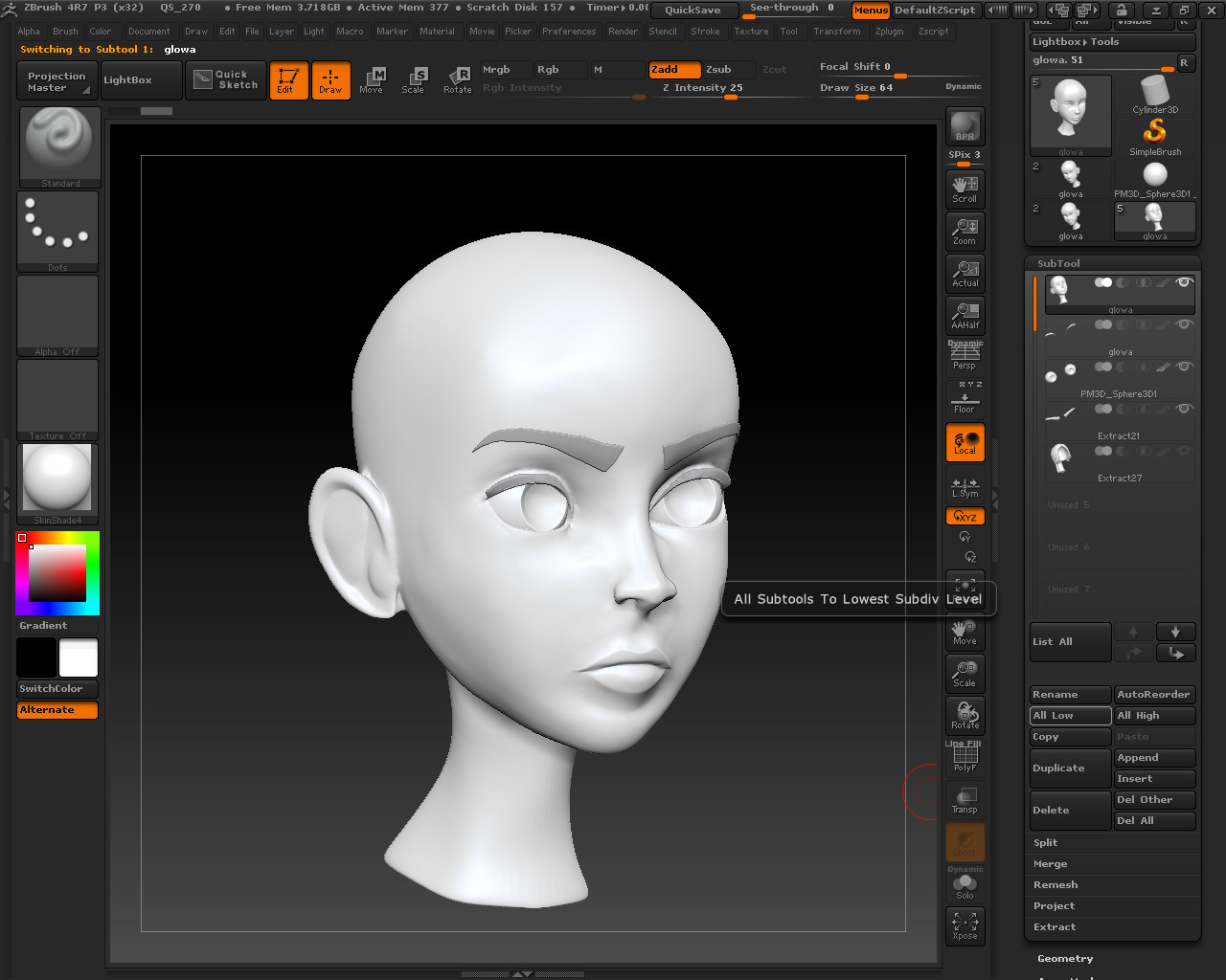 ArtStation - Exercise Sculpt06