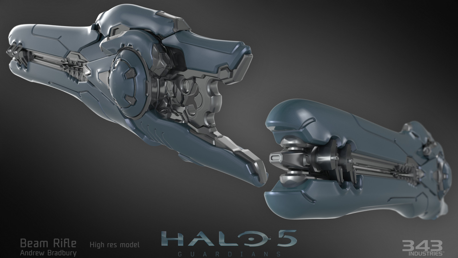 Andrew Bradbury Artstation - Halo 5 Beam Rifle