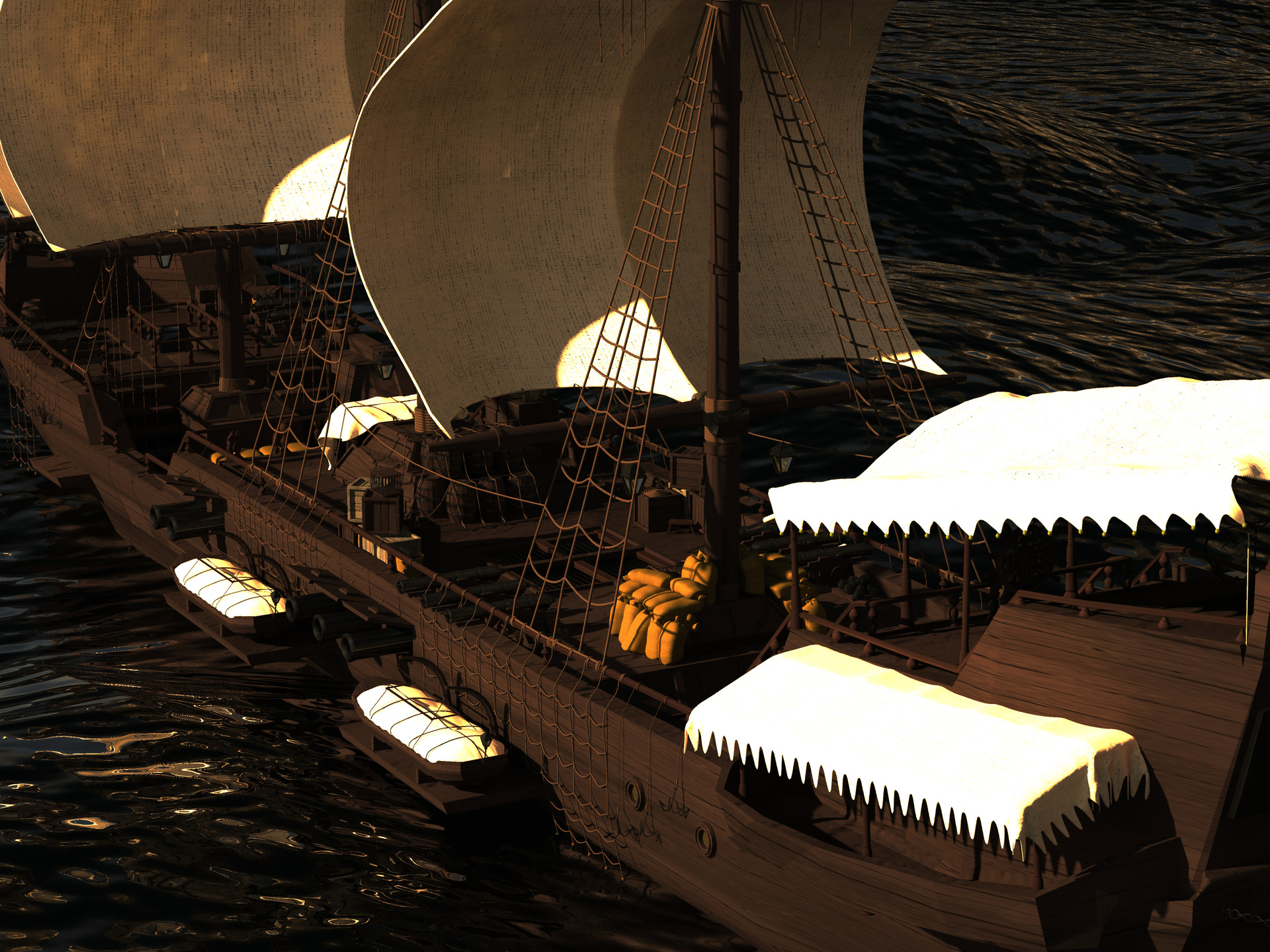 ArtStation - Old Merchant Ship