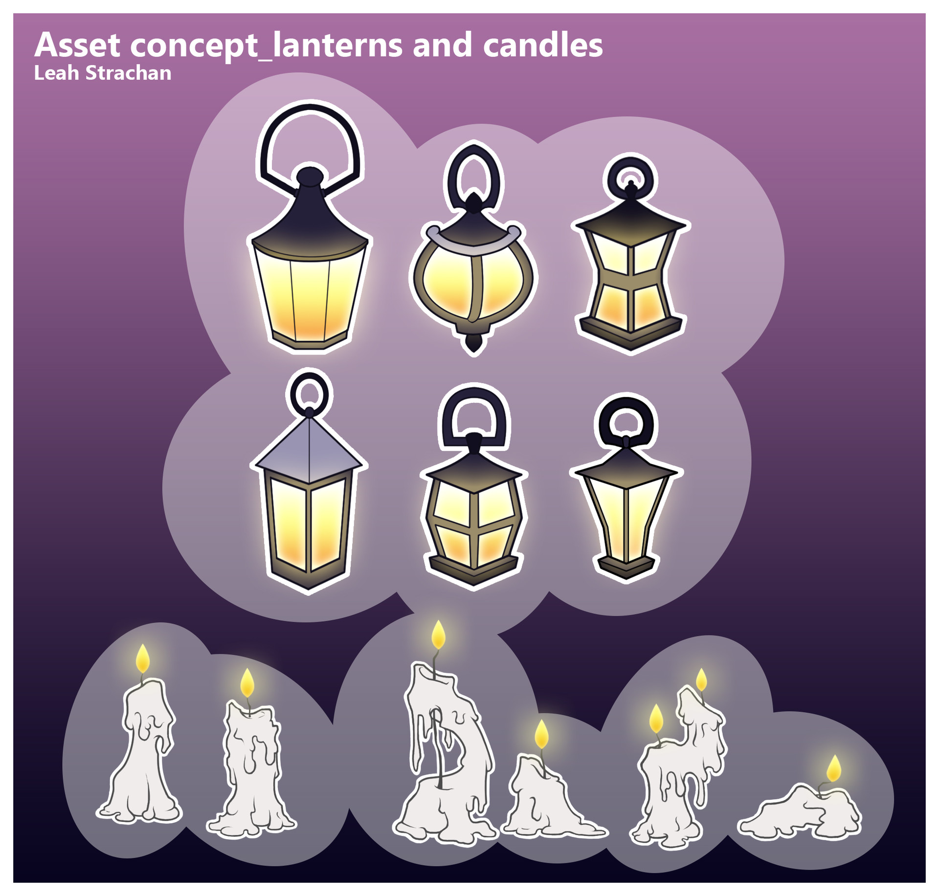 ArtStation - Concept_Lanterns&candles