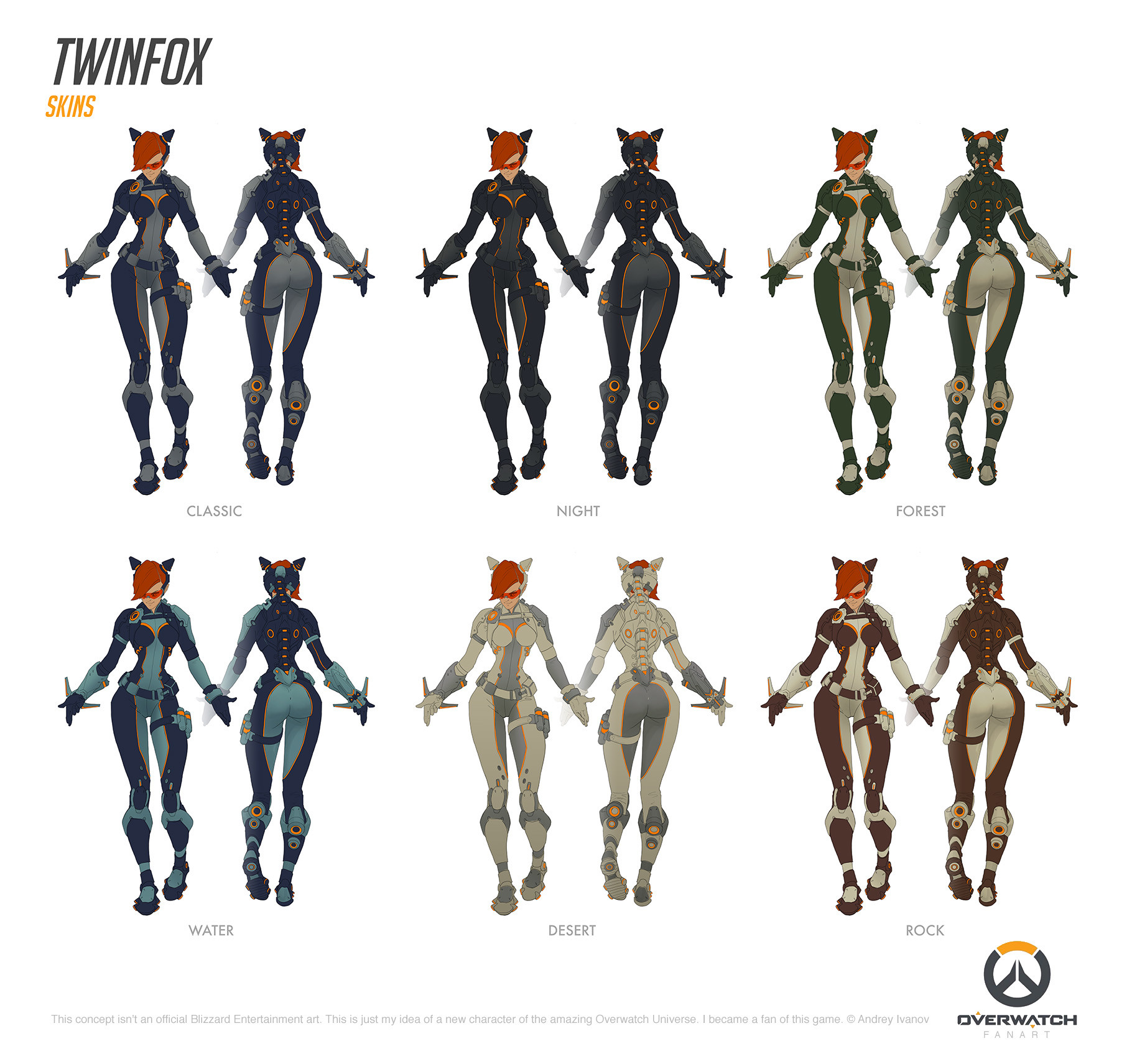Andy Ivanov - Twinfox [Fan Made Overwatch Character]