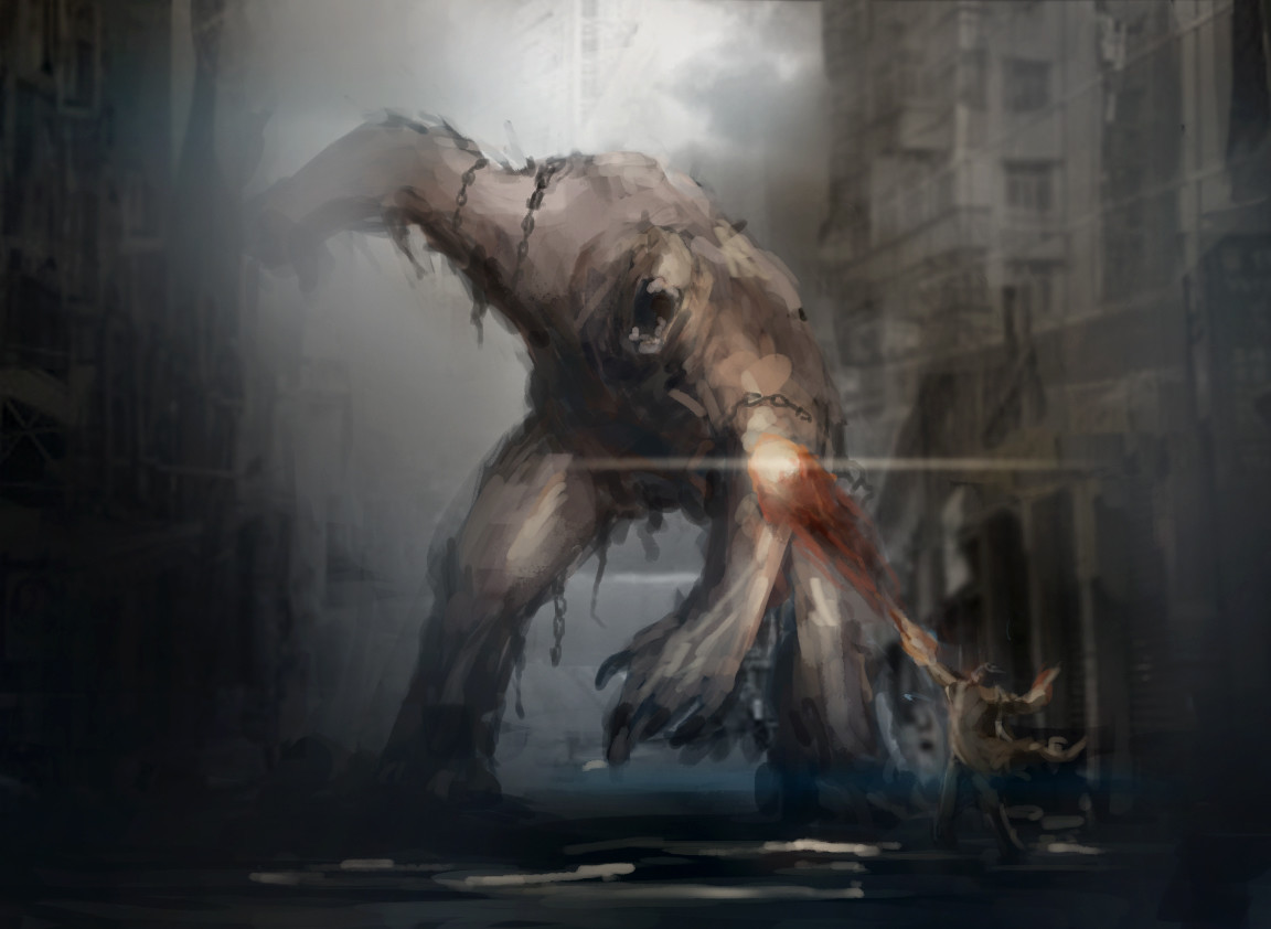 ArtStation - Demon Fight