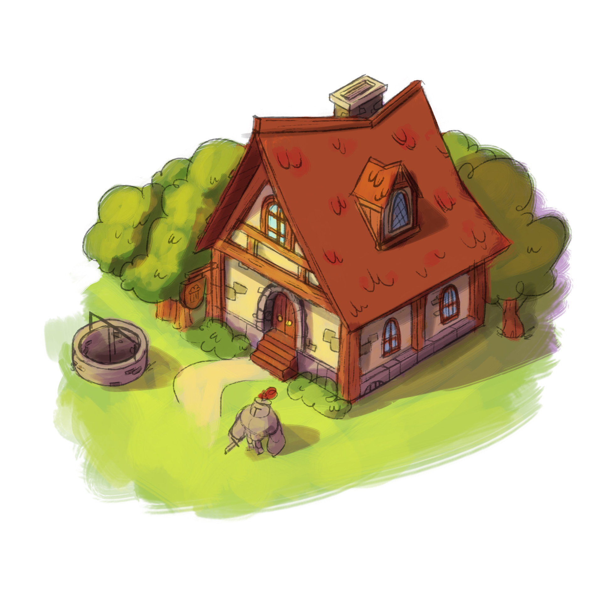 ArtStation - Isometric Tavern.