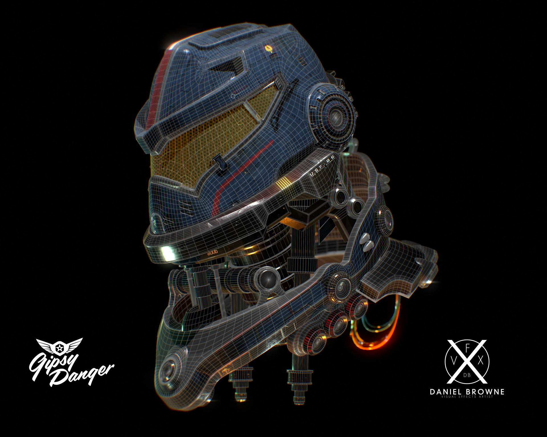 Gypsy Danger Head Legendary Film Pacific Rim Gypsy Danger 12In Bust