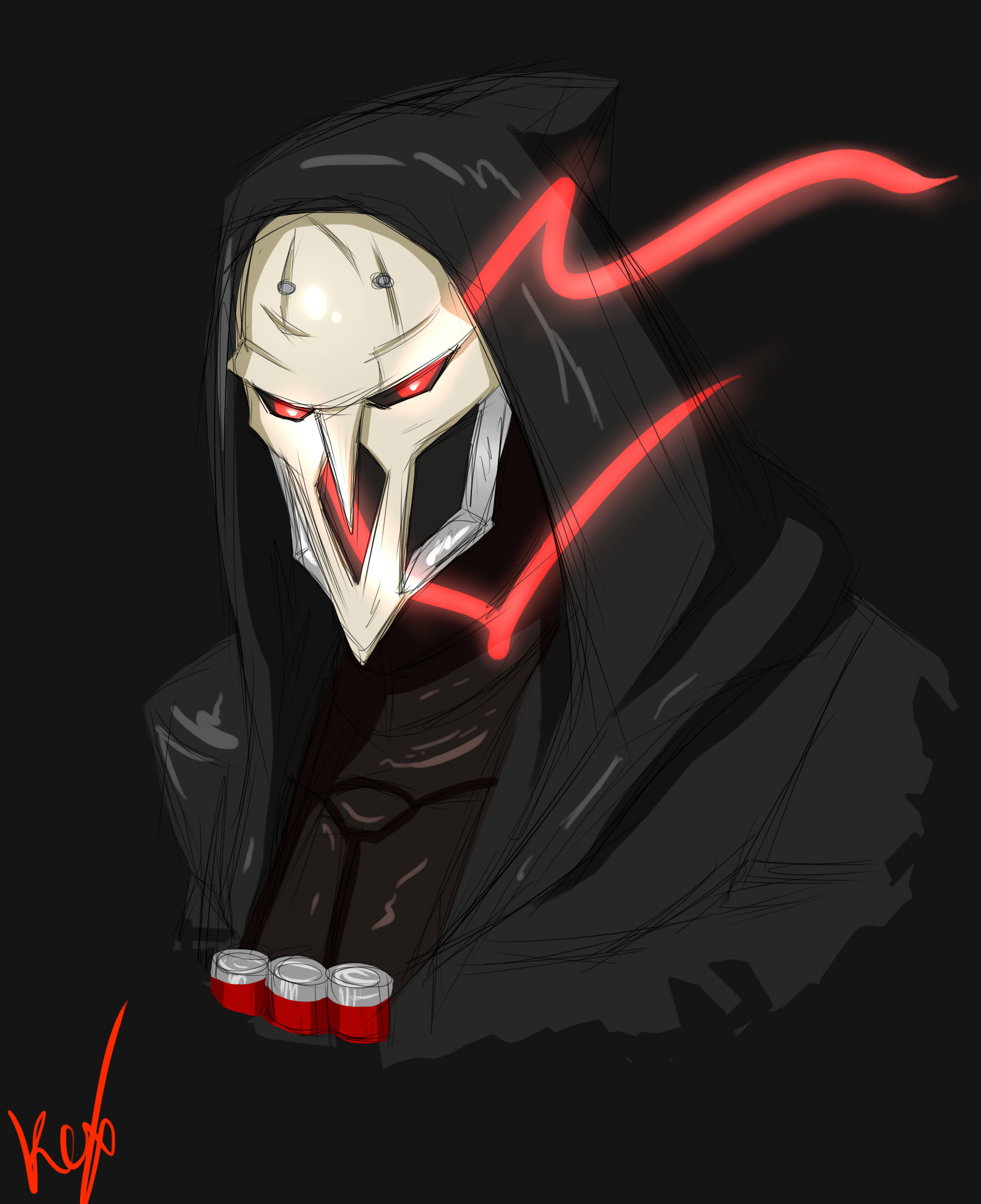 ArtStation - Reaper on Fire