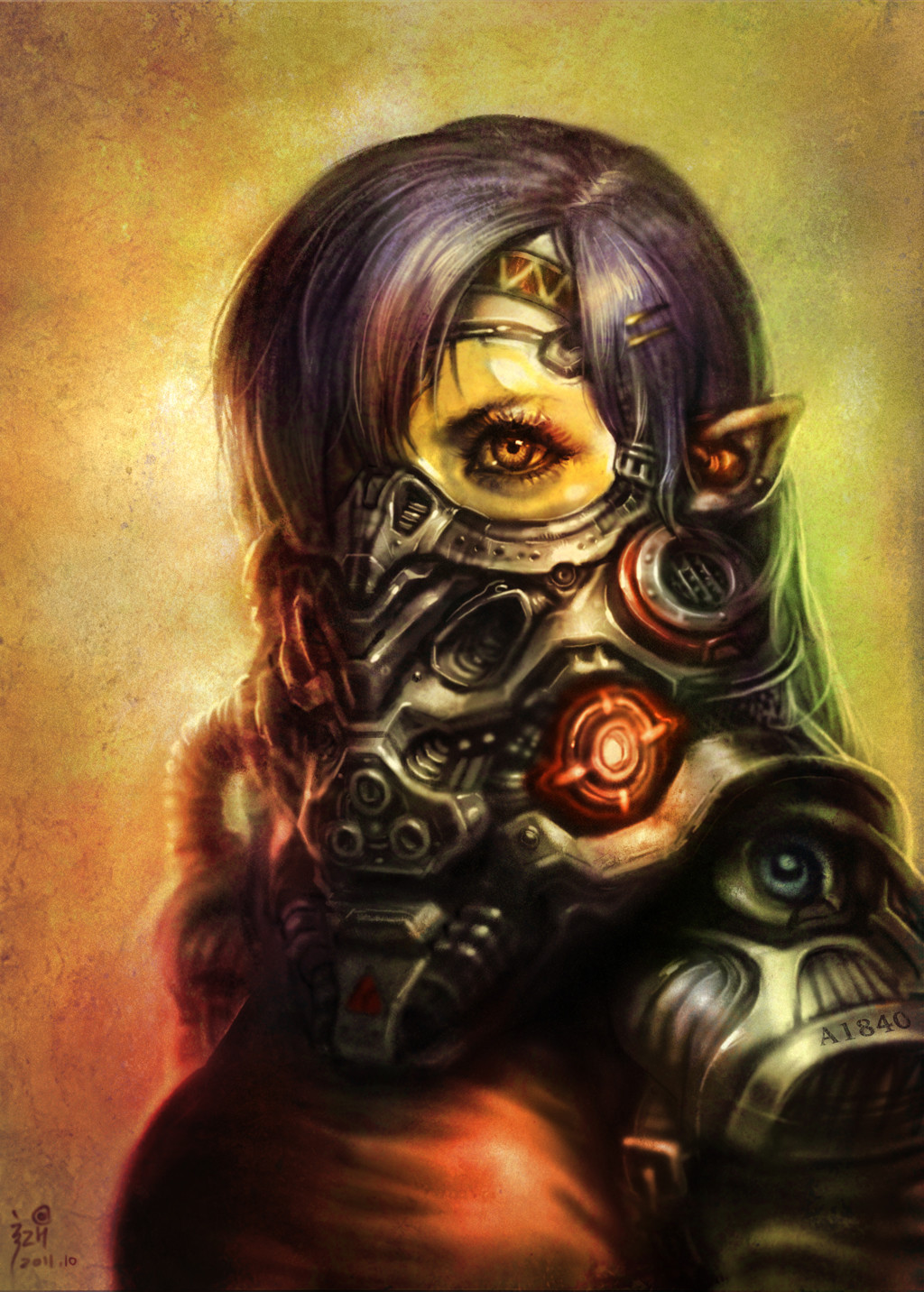 ArtStation - Mask girl_2011