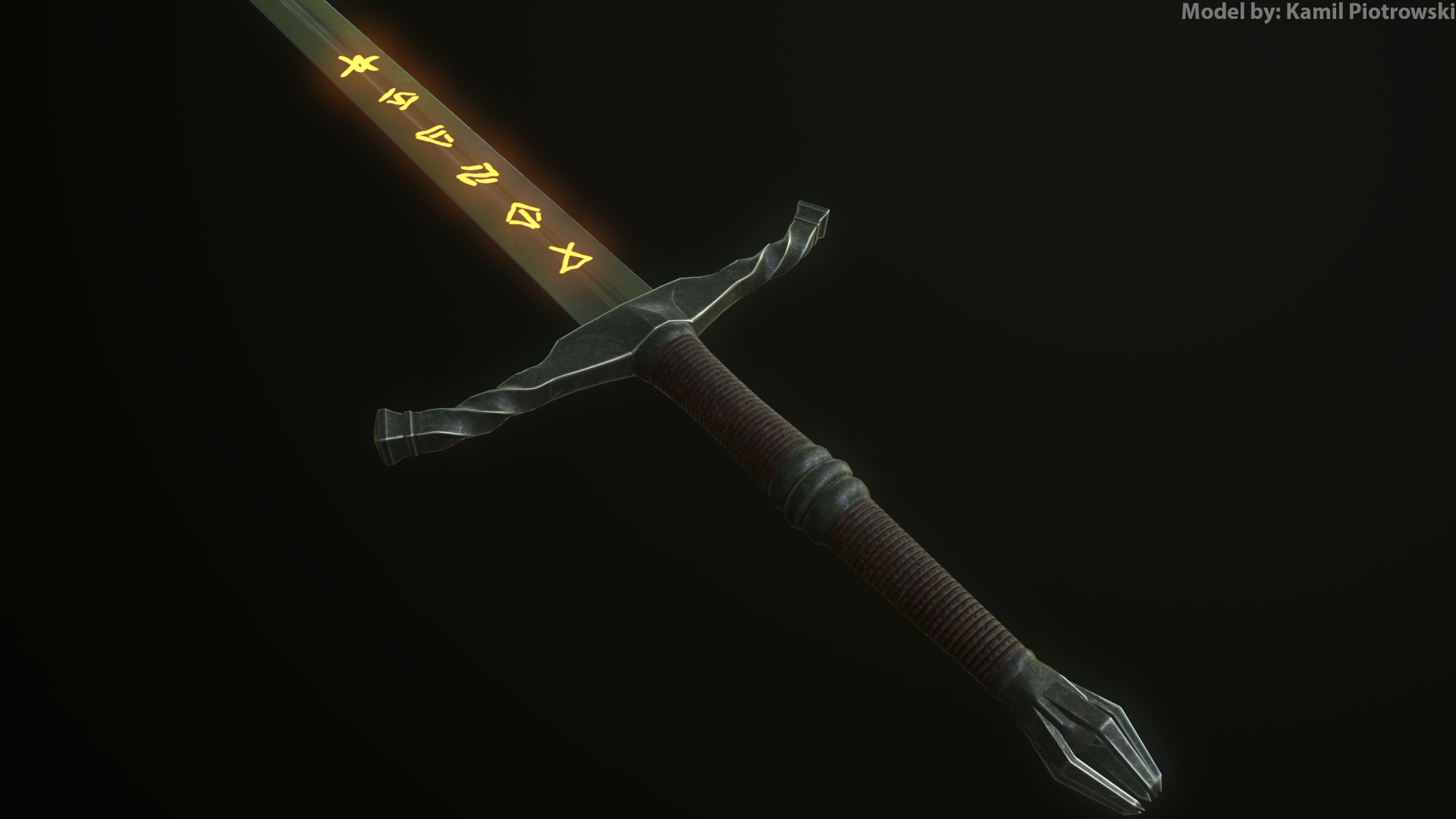 ArtStation - Rune Sword, Kamil Piotrowski