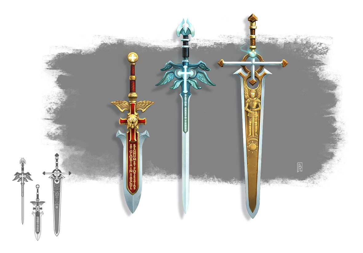 ArtStation - Some sword props