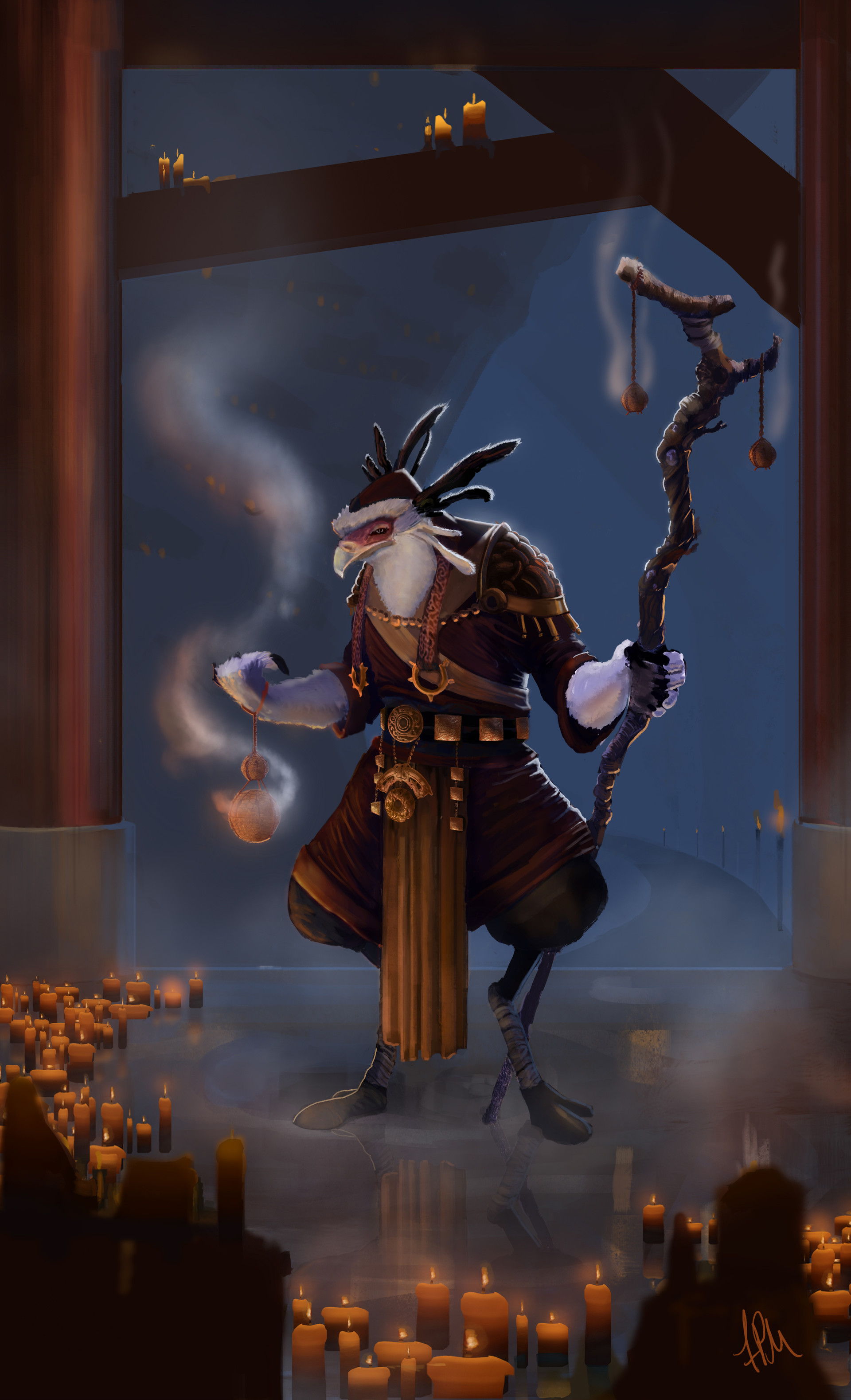 ArtStation - Tengu monk