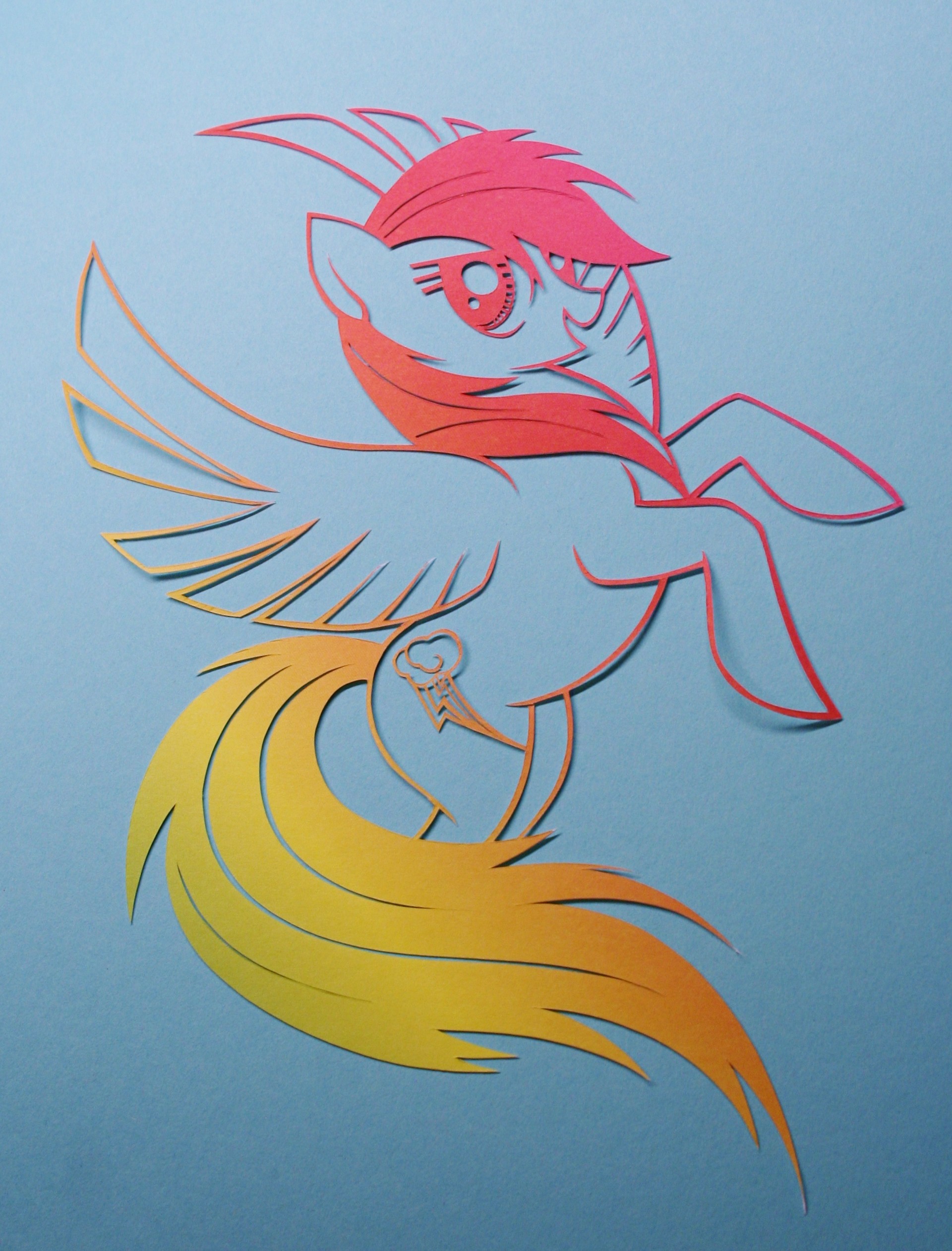 ArtStation - Rainbow Dash PAPER CUTTING