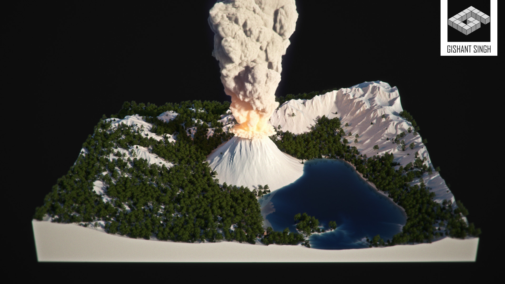 ArtStation - Mini Volcano
