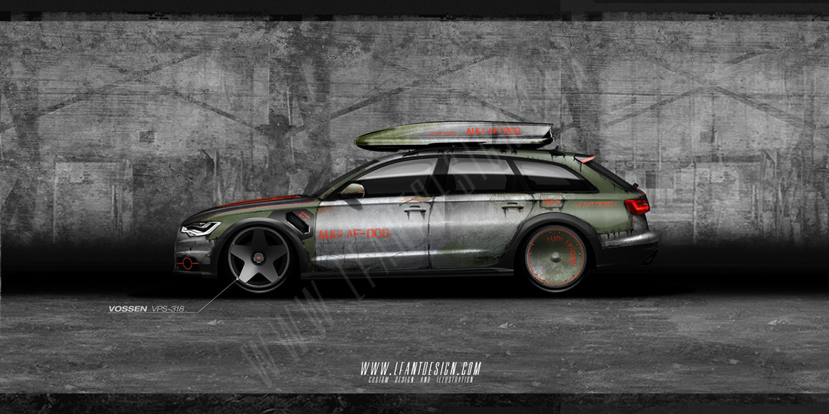 ArtStation - Audi A6 - wrap concept
