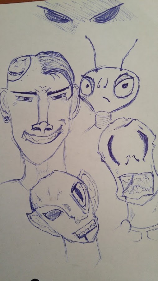 ArtStation - Bad guys sketch