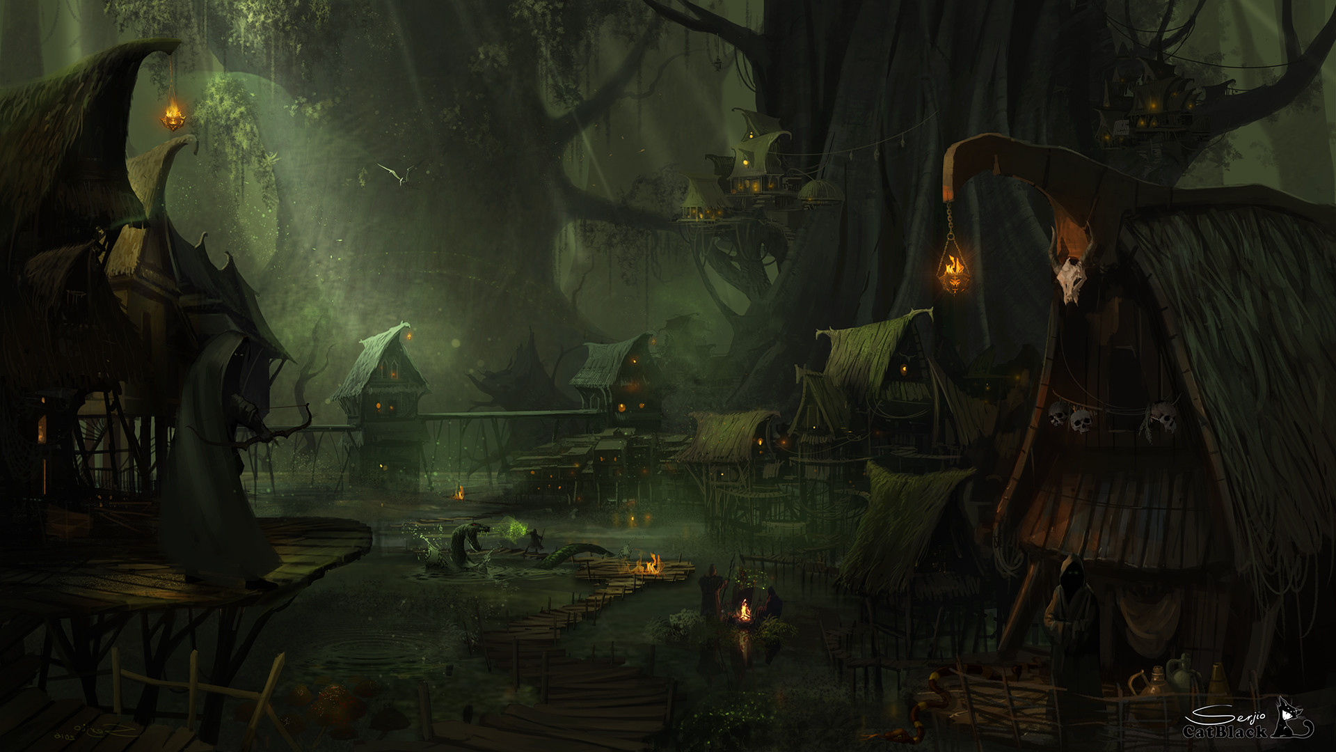 ArtStation - Dark forest