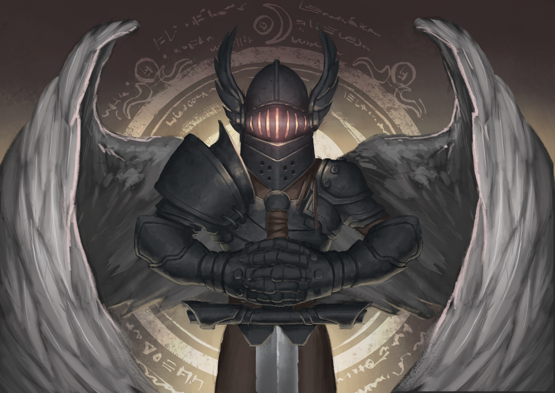 ArtStation - Black Knight Angel