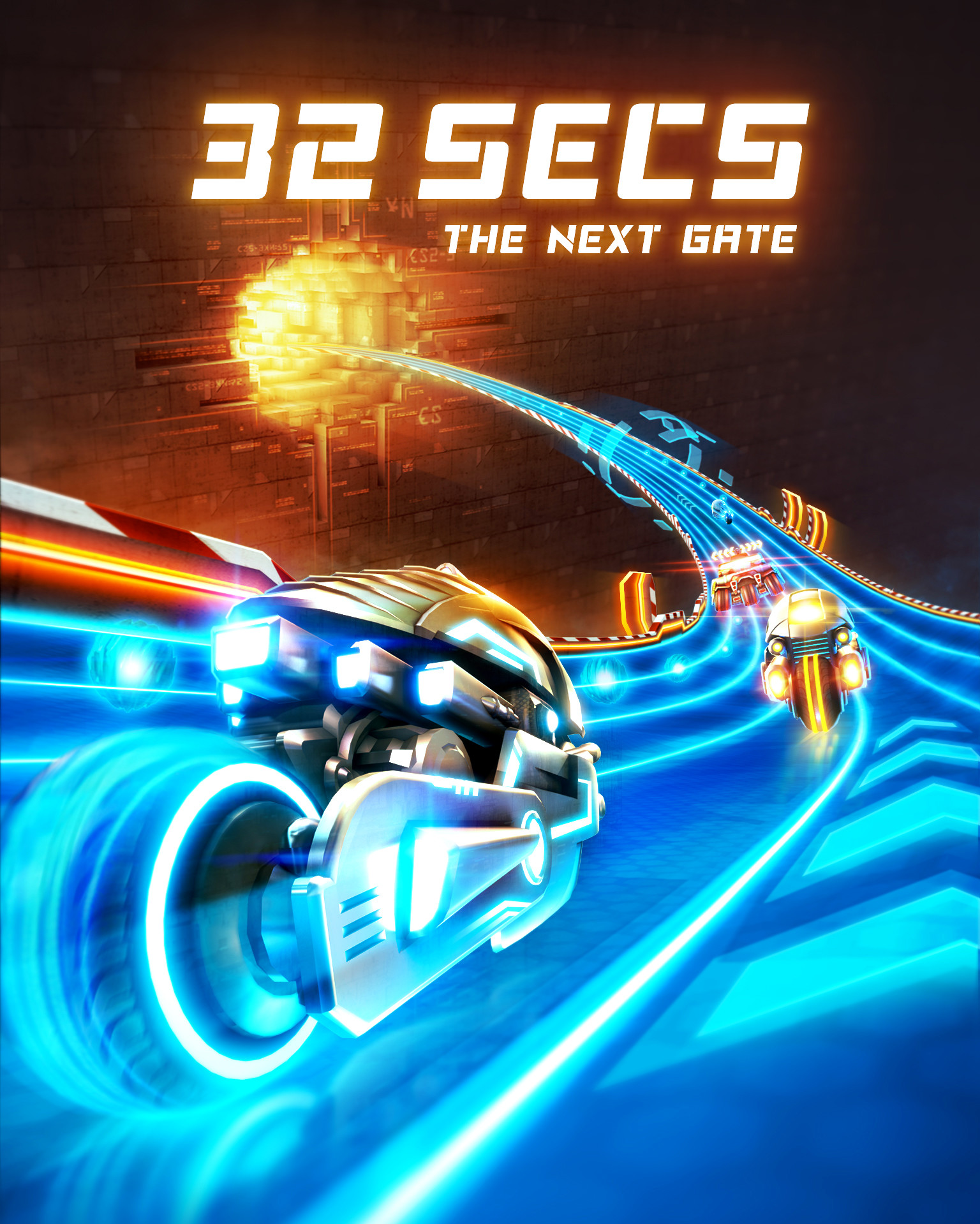 ArtStation - 32 Secs - mobile lane 'runner' game