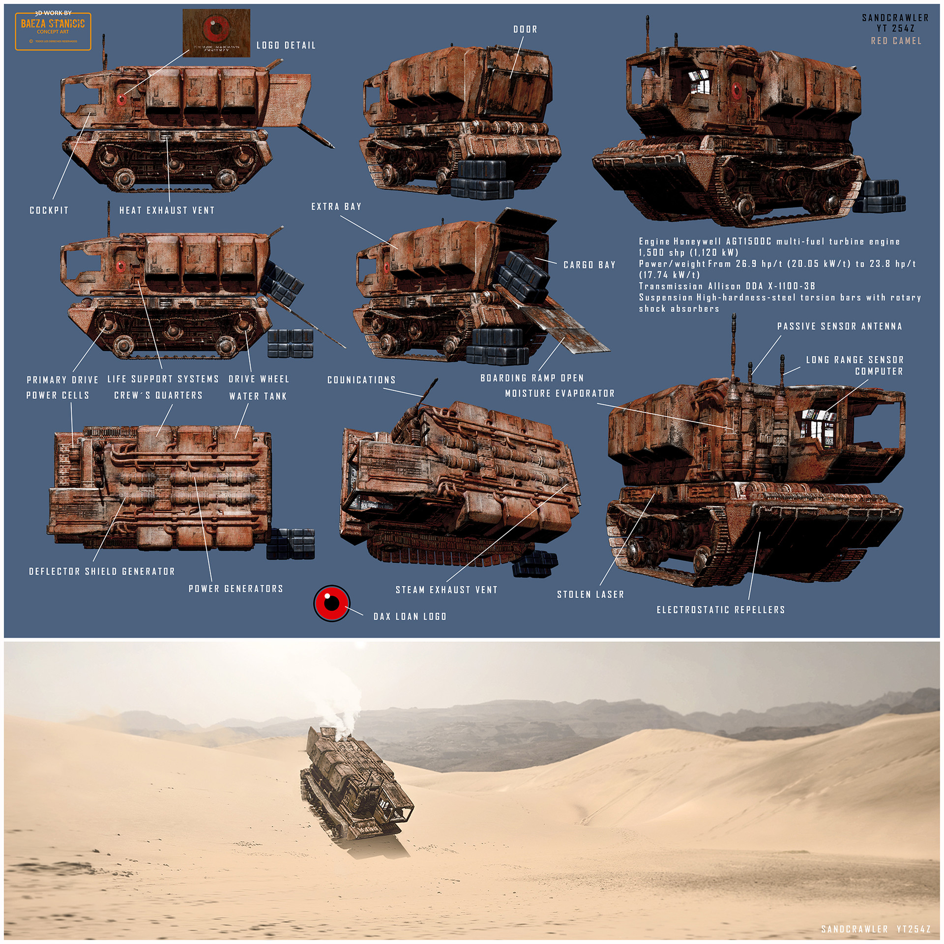 ArtStation - SANDCRAWLER BLUEPRINT.