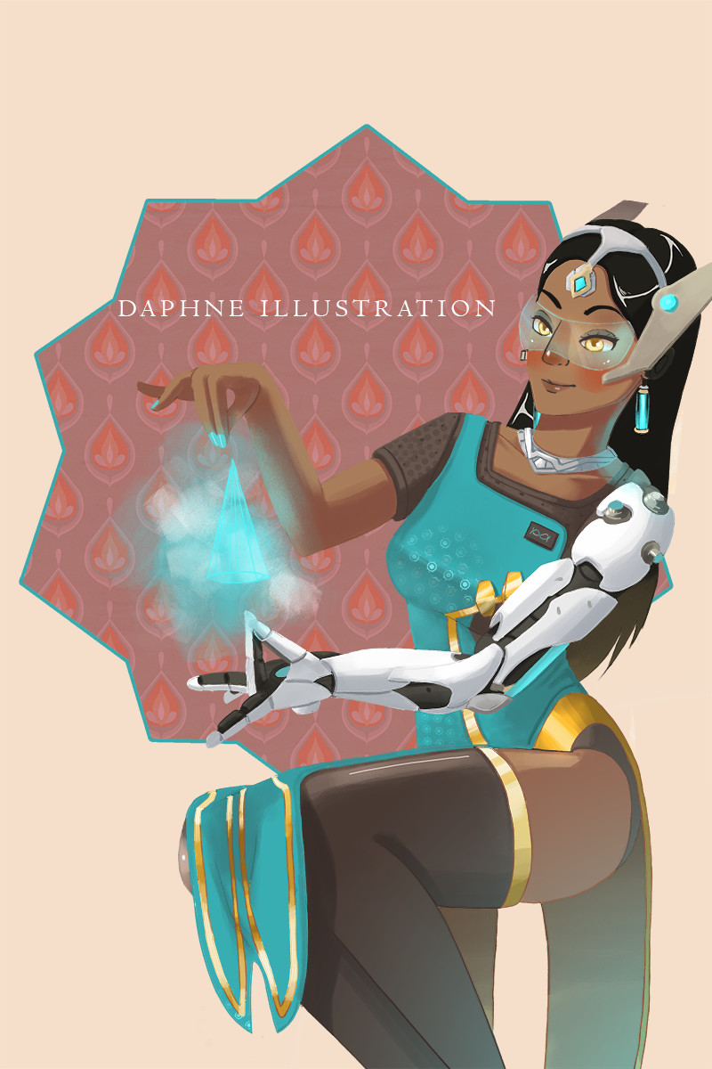 how to draw overwatch symmetra