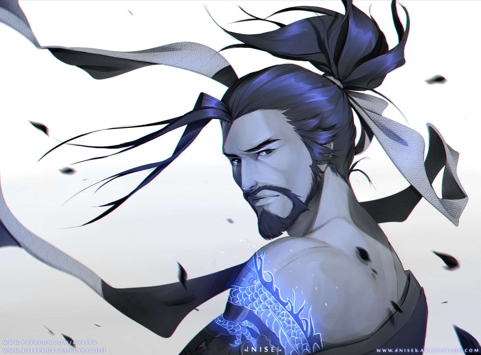 how to draw overwatch characters hanzo