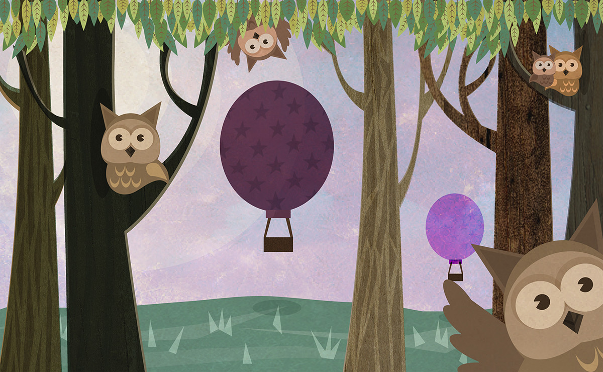 ArtStation - Peek-A-Boo Owls