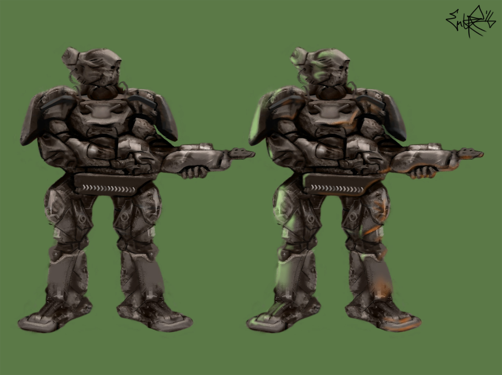 ArtStation - Rock mech