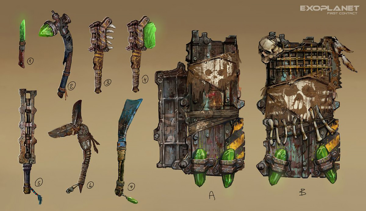 ArtStation - Alien weapons