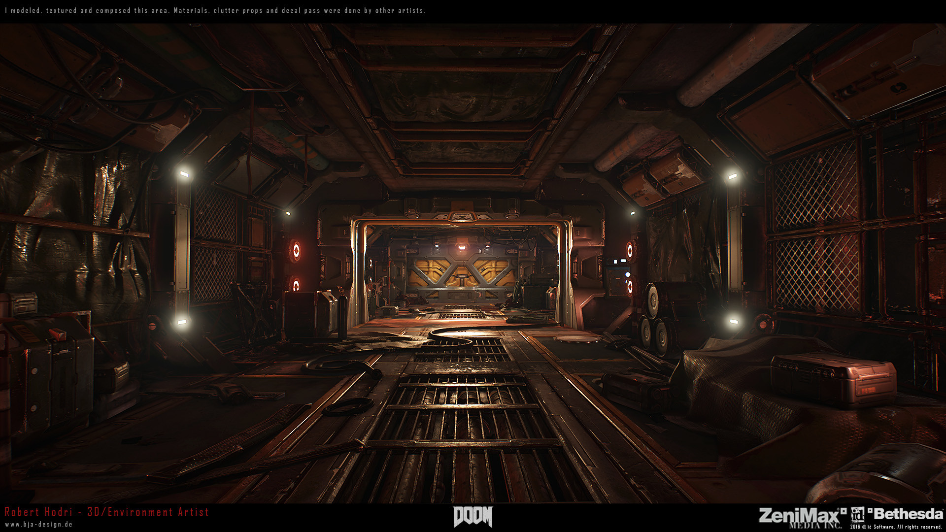 ArtStation - DOOM ResOps building interior