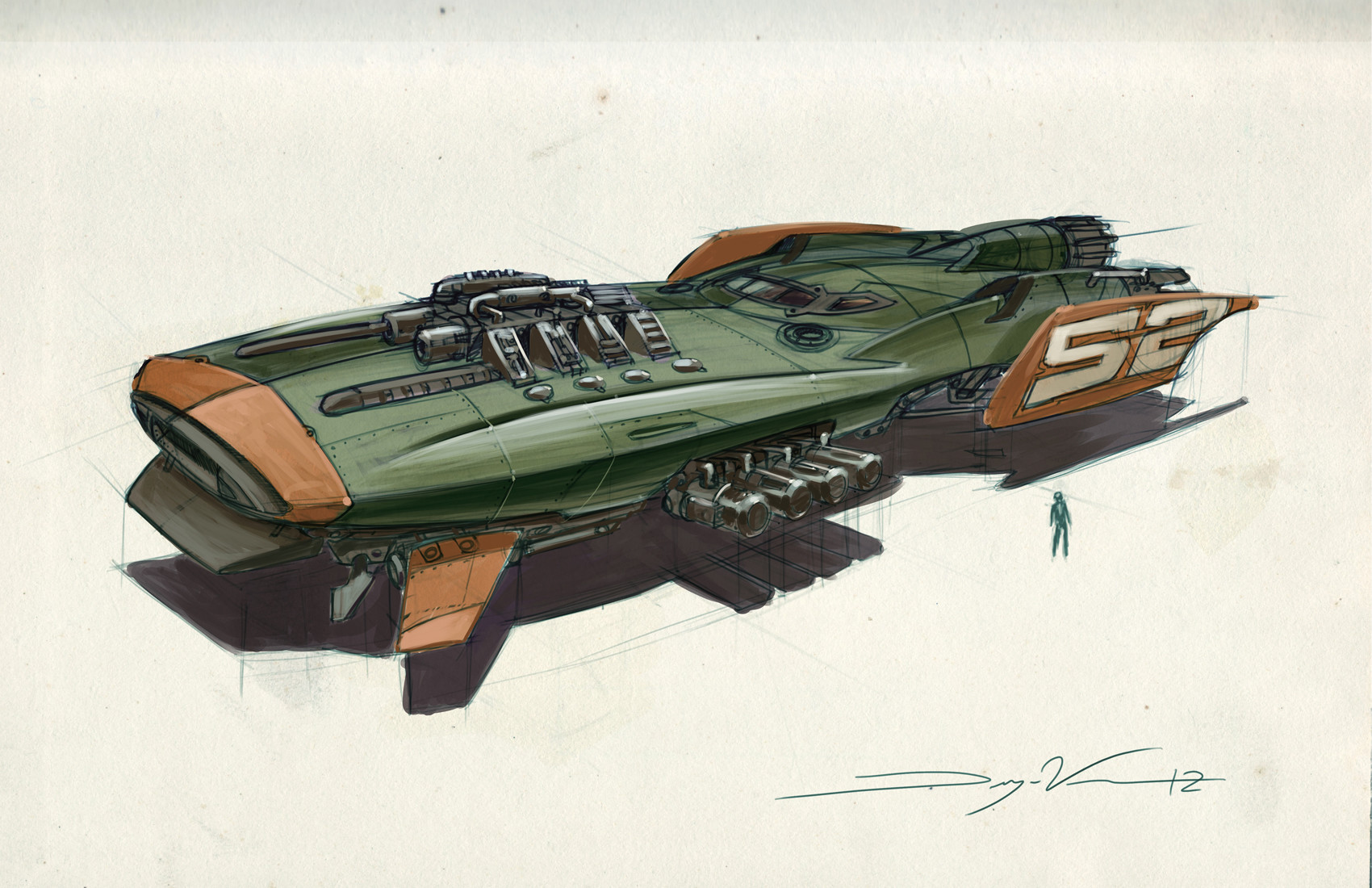 Dwayne Vance - Space Race Ship 3