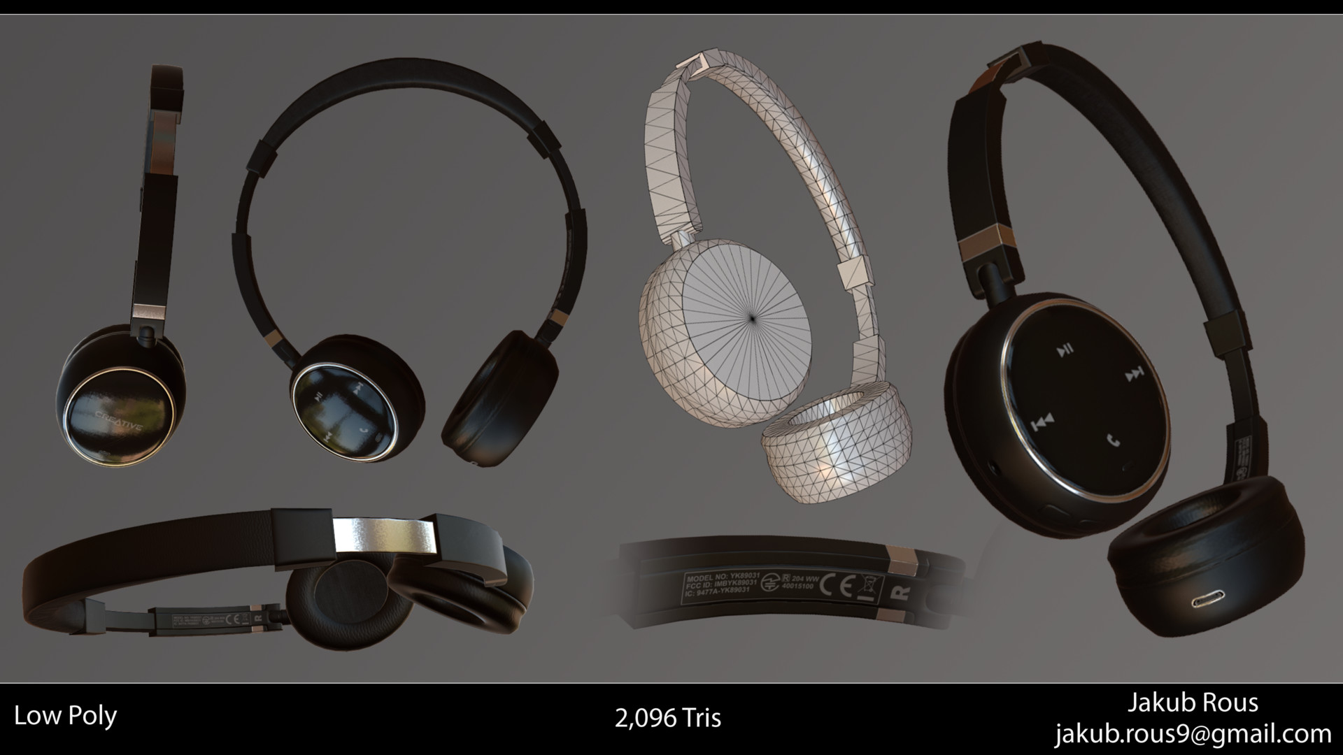 ArtStation - Headphones (Creative WP-300)