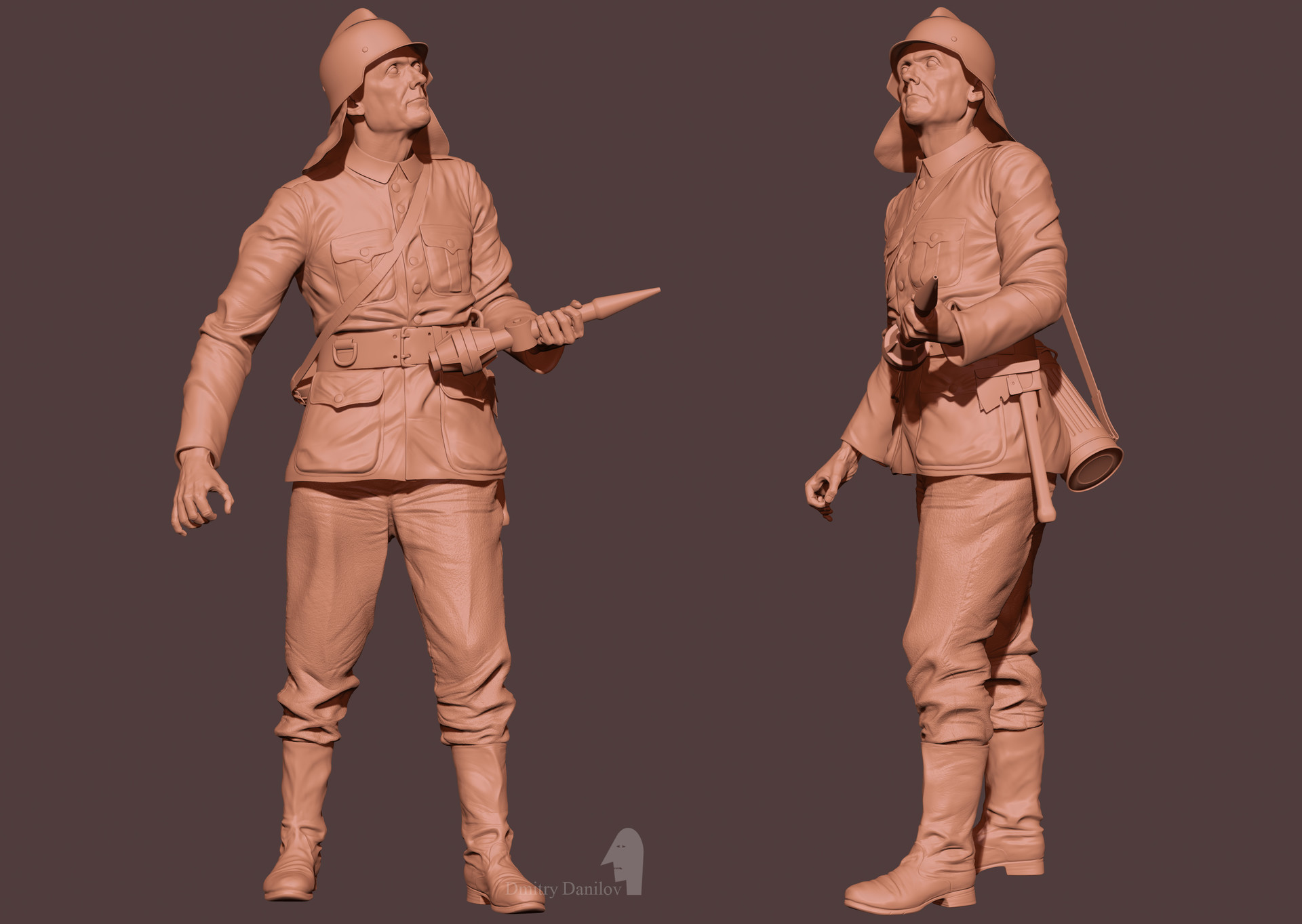 ArtStation - German Fireman_WW2
