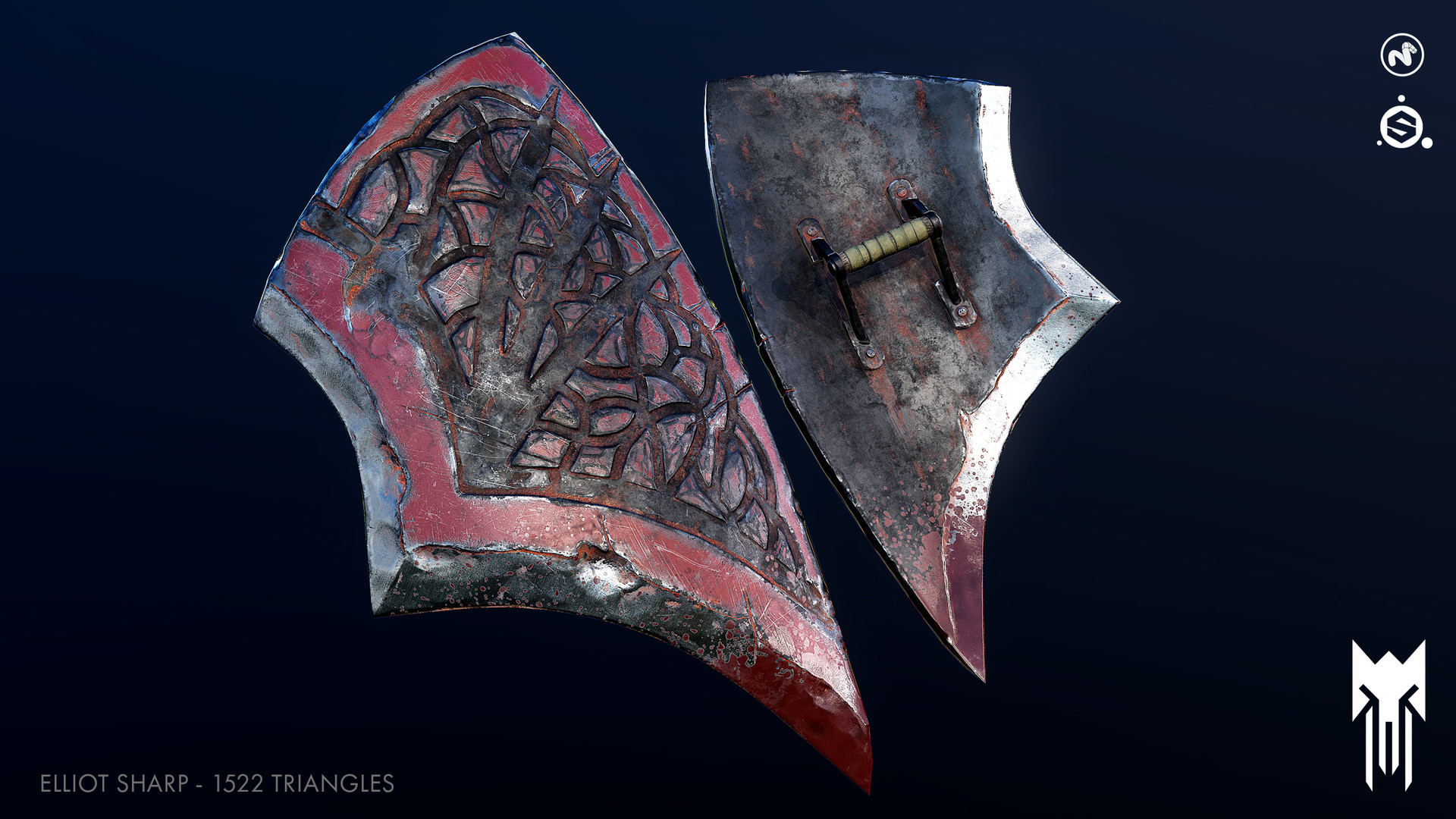 Elliot Sharp - Freelance 3D Artist - UE4 Shield Pack - Bladed Shield
