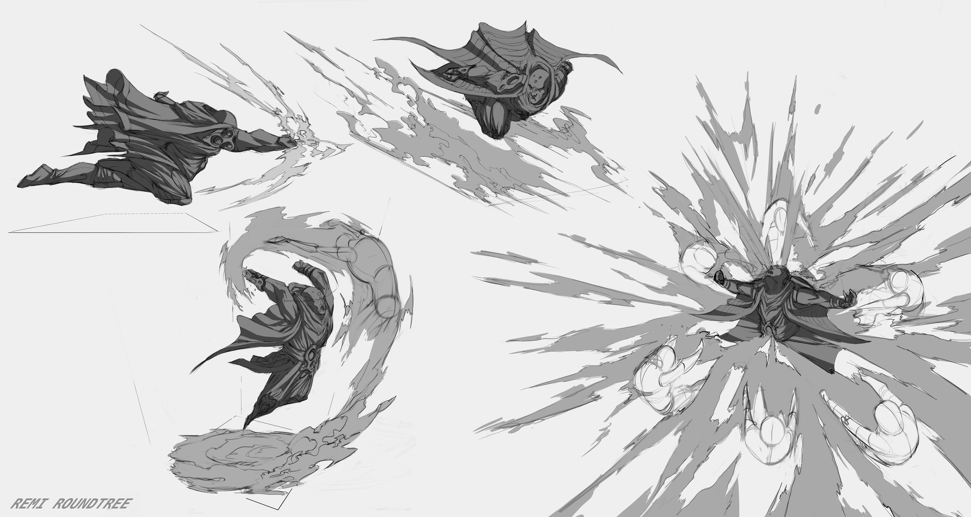 ArtStation - Jeweled Berserker Attack Sheet