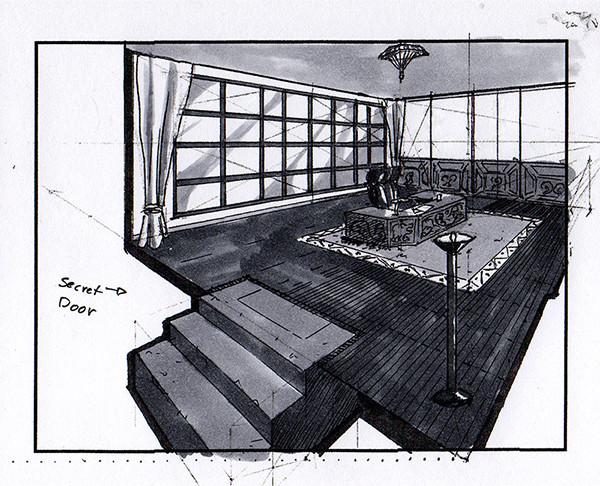 ArtStation - Thumbnail Room Sketch