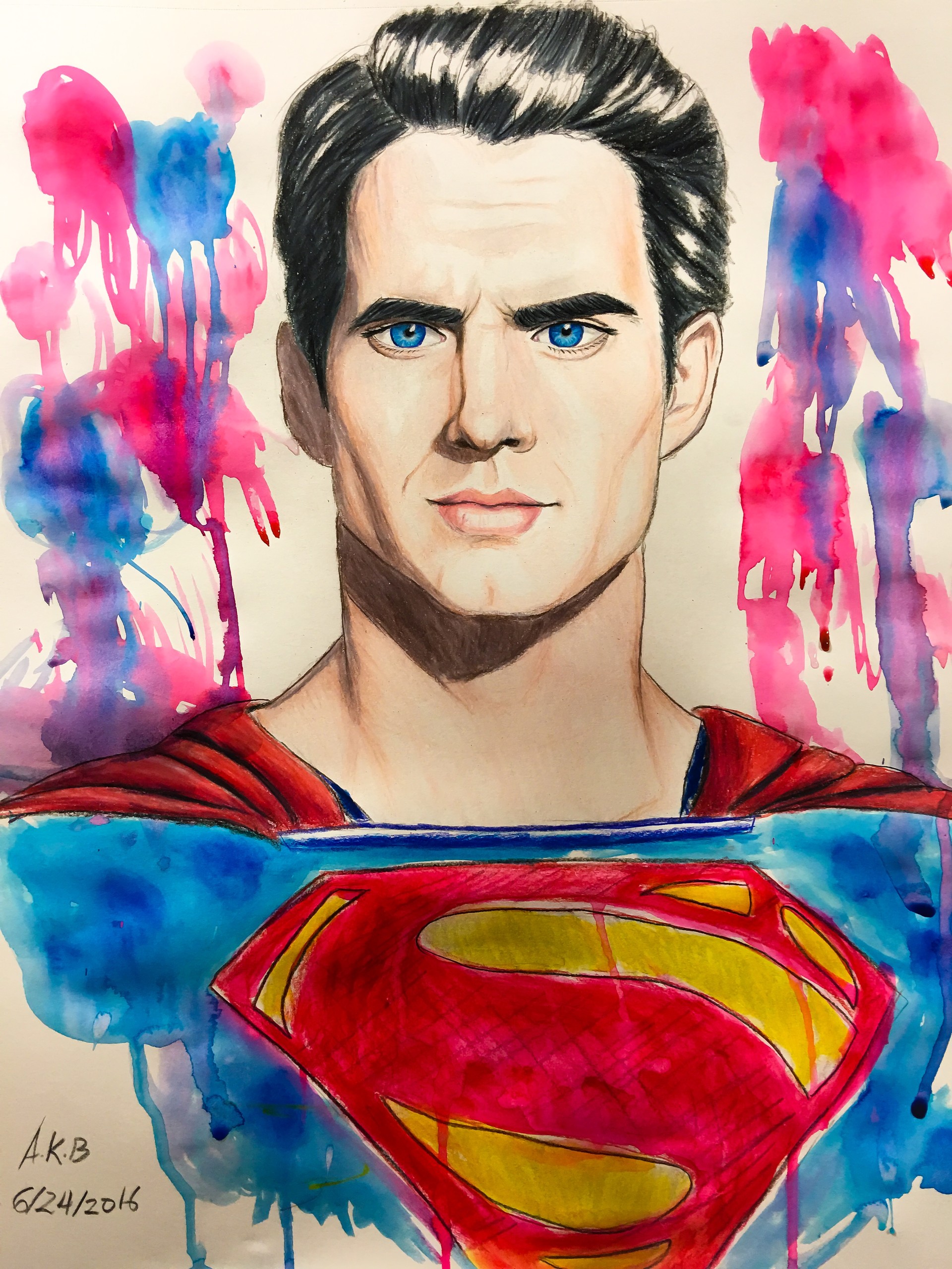 Man Of Steel Pencil Drawings