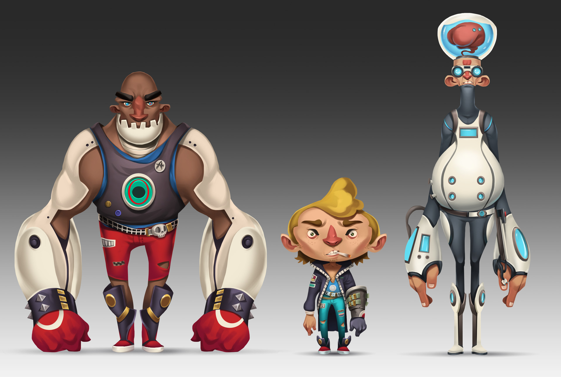 ArtStation - Cyberworld - Character Line Up