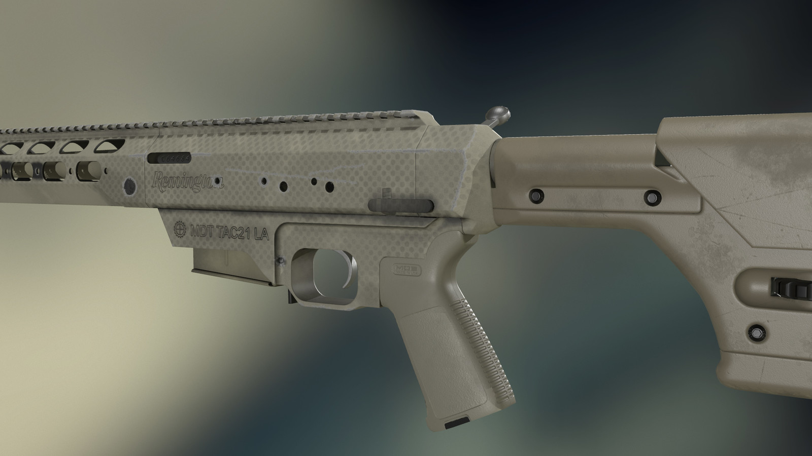 Sean Puller - Remington 700 MDT TAC 21 Chassis Low Poly+Texture