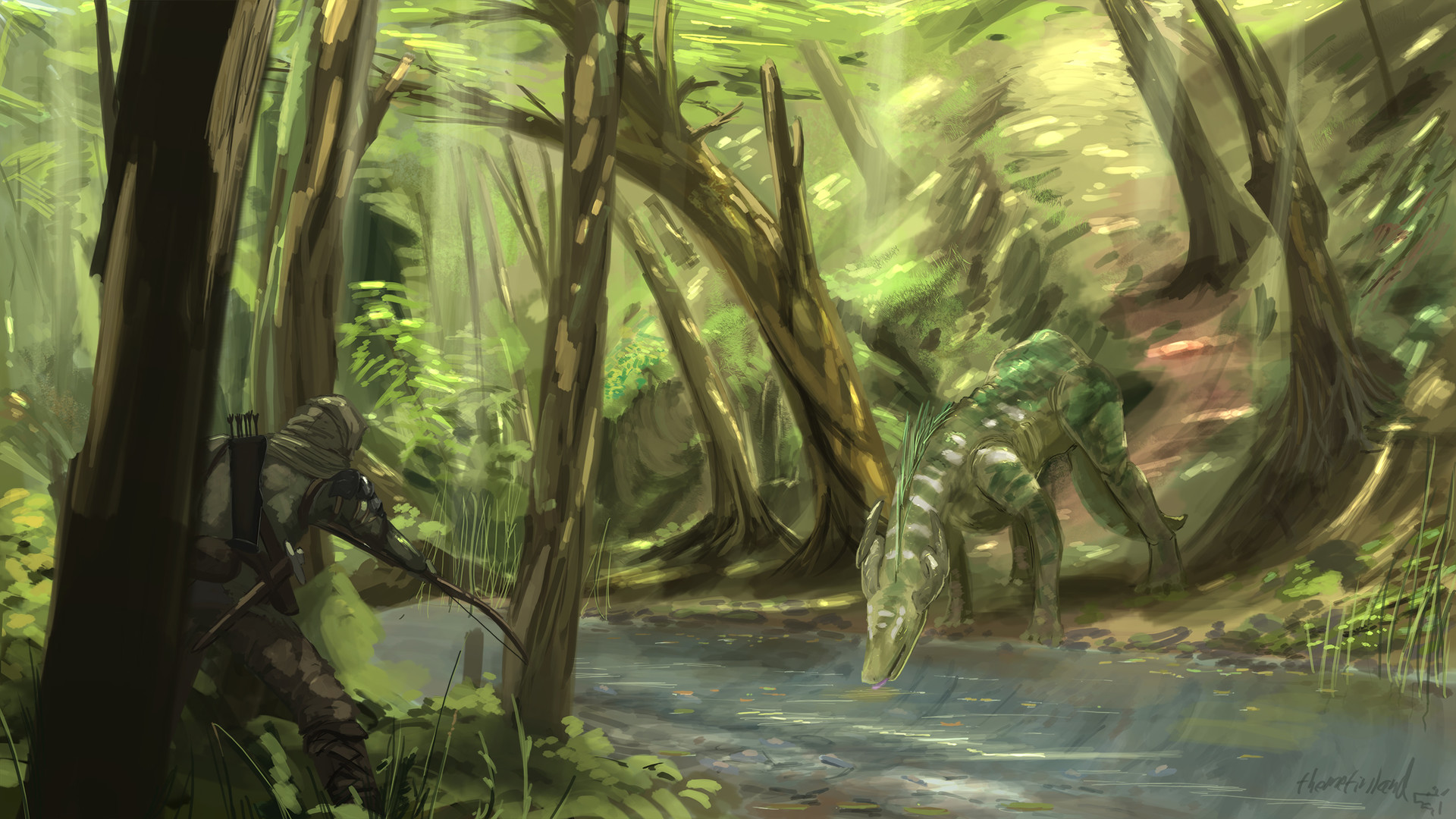 ArtStation - Forest scene