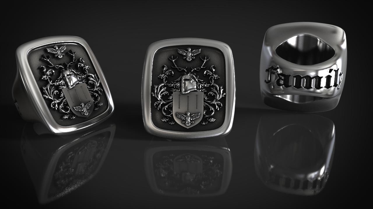 ArtStation - Ring Medieval Emblem