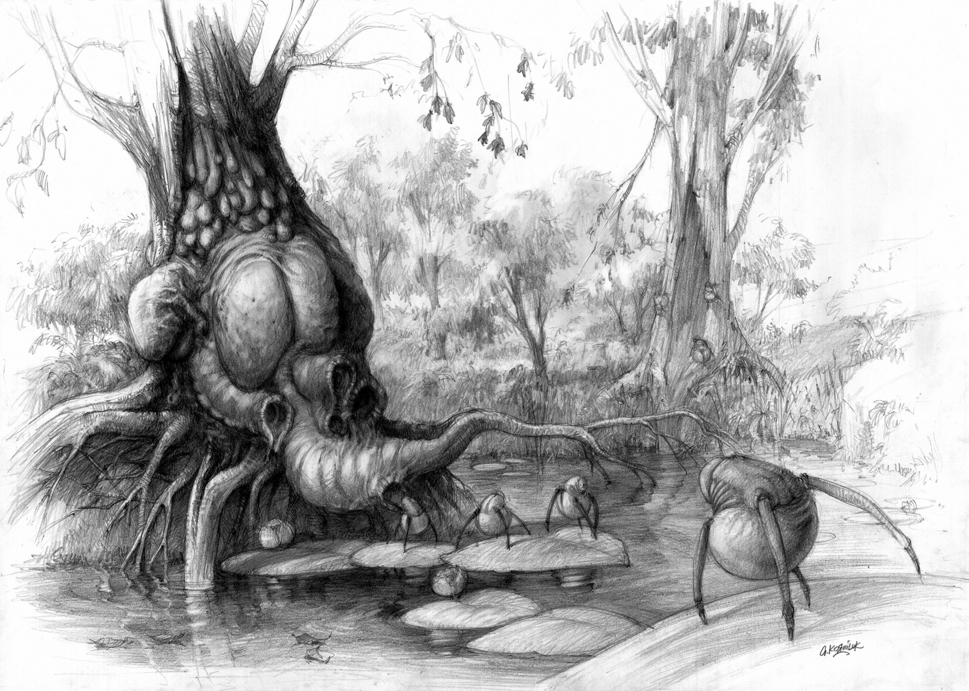 ArtStation - Marsians' base on Earth