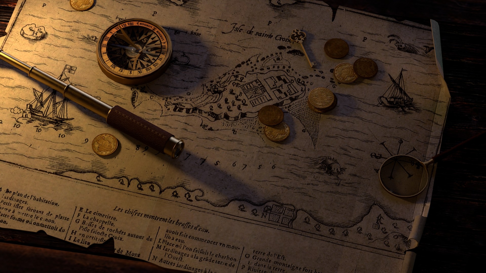 ArtStation - Pirate's Map