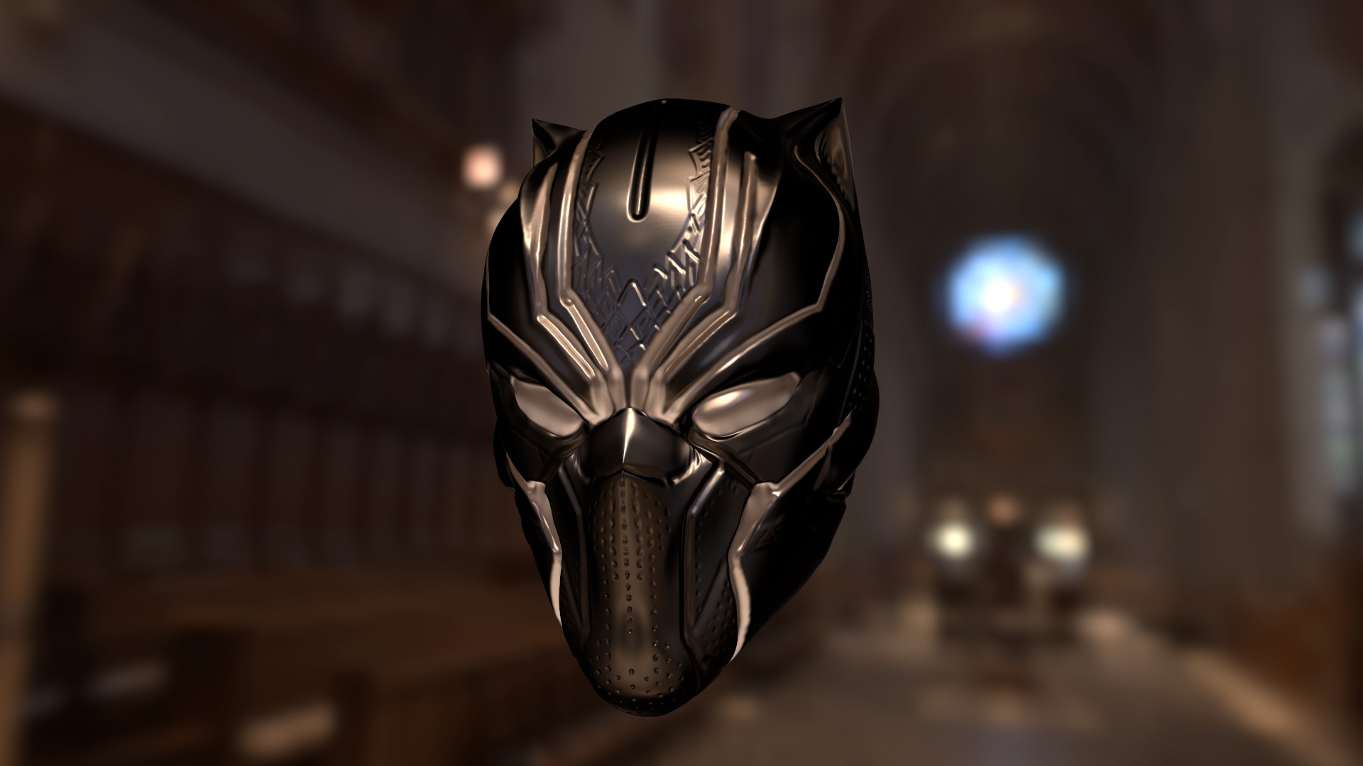 ArtStation - Black Panther Helmet Quickie