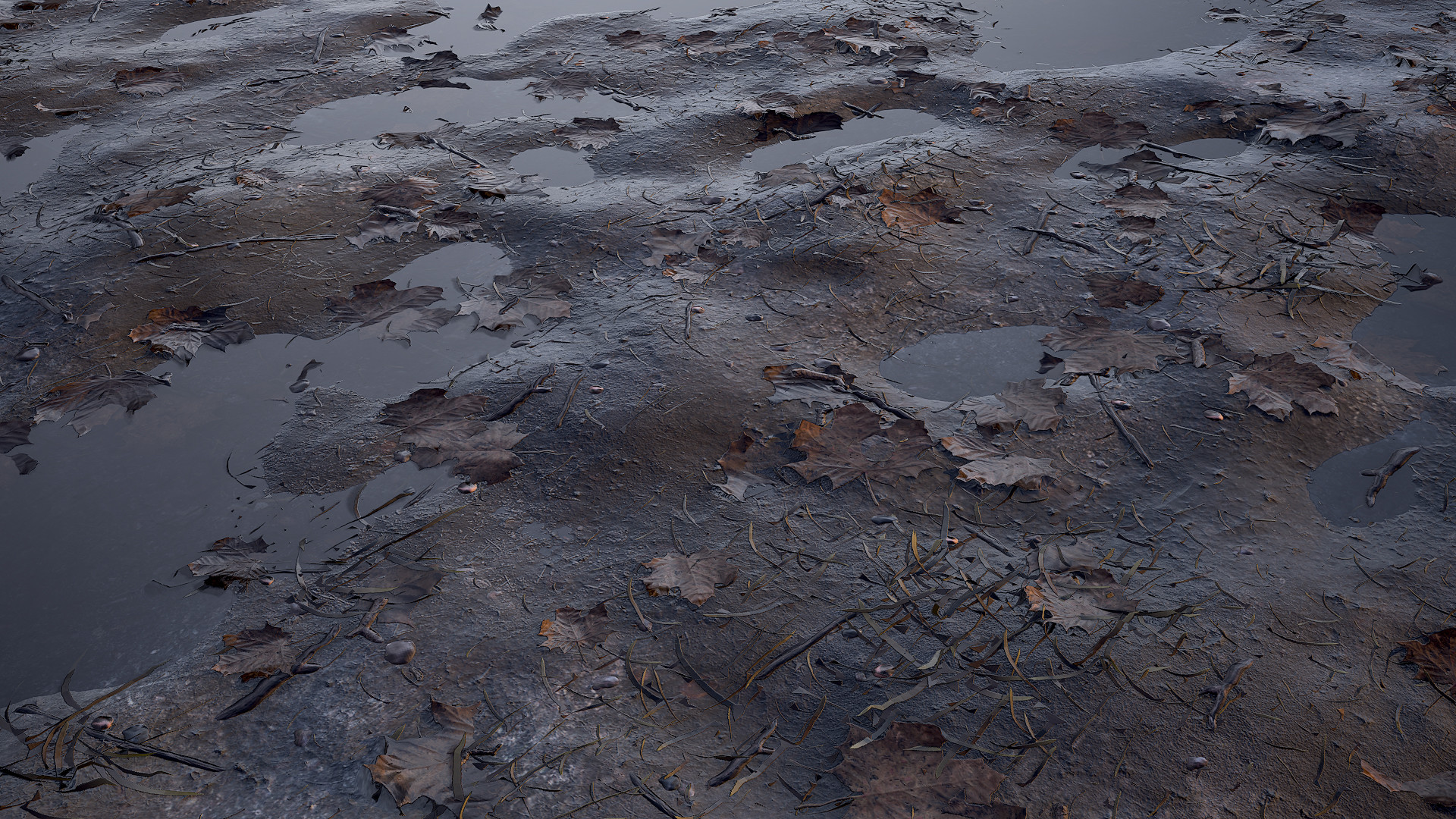 Patrick Bormann - tileable muddy forest ground