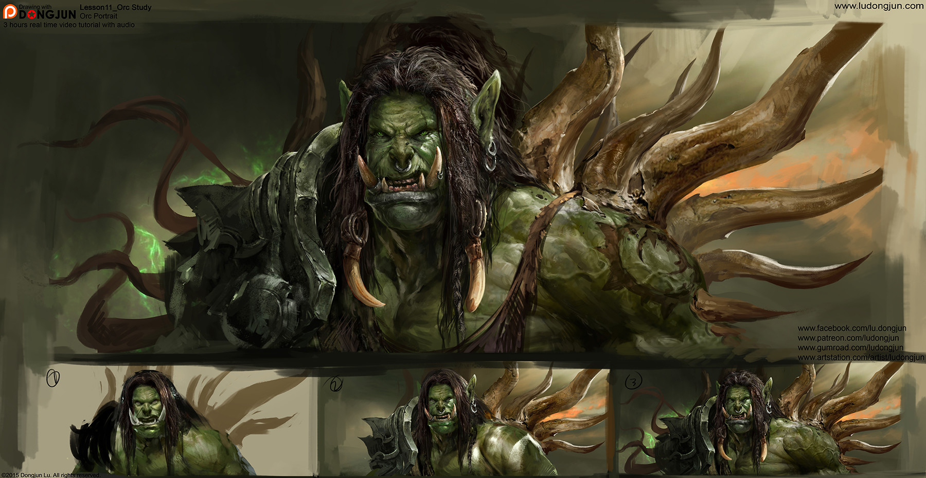 ArtStation - Orc Portrait