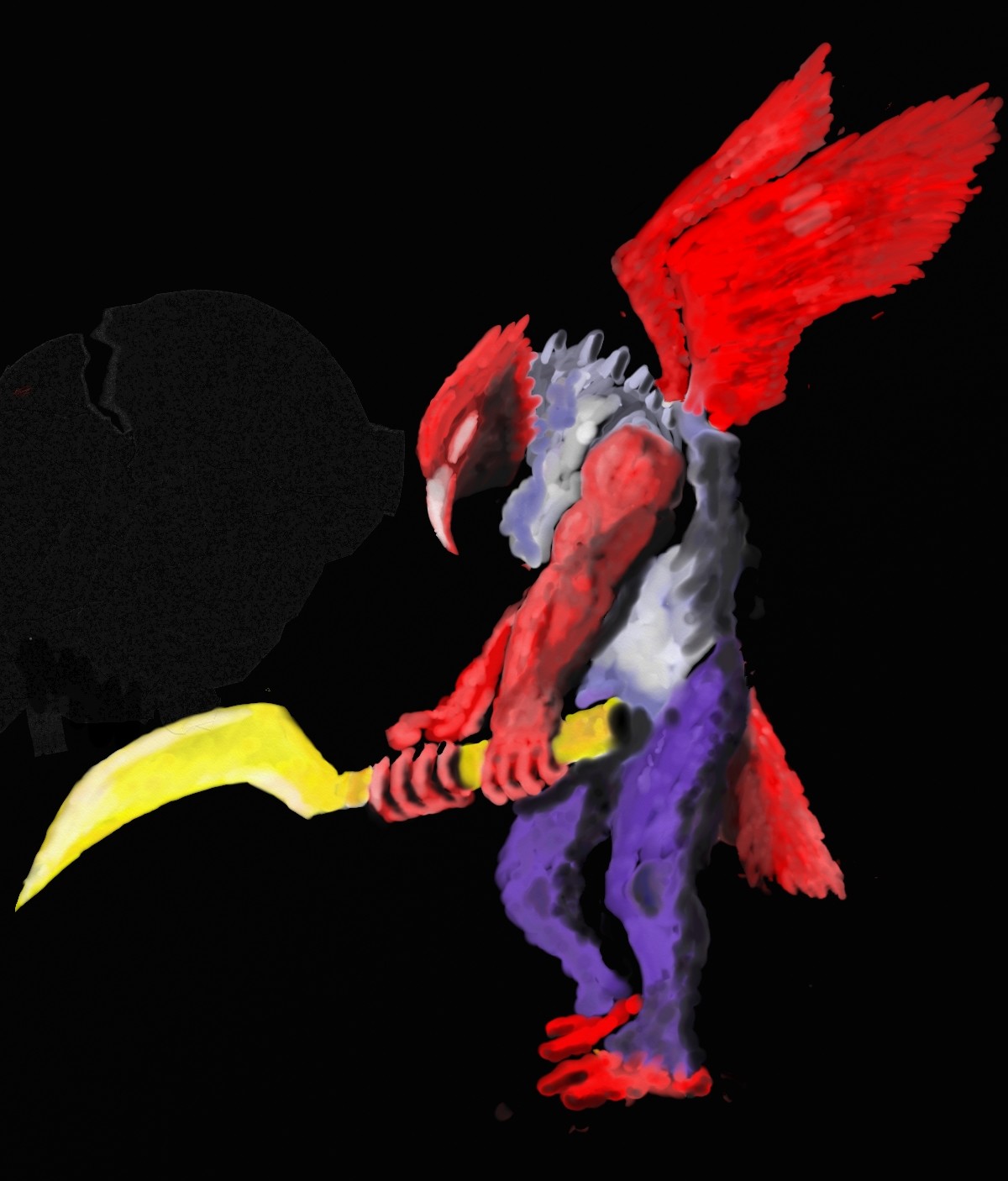 ArtStation - Bird-Man with Blade