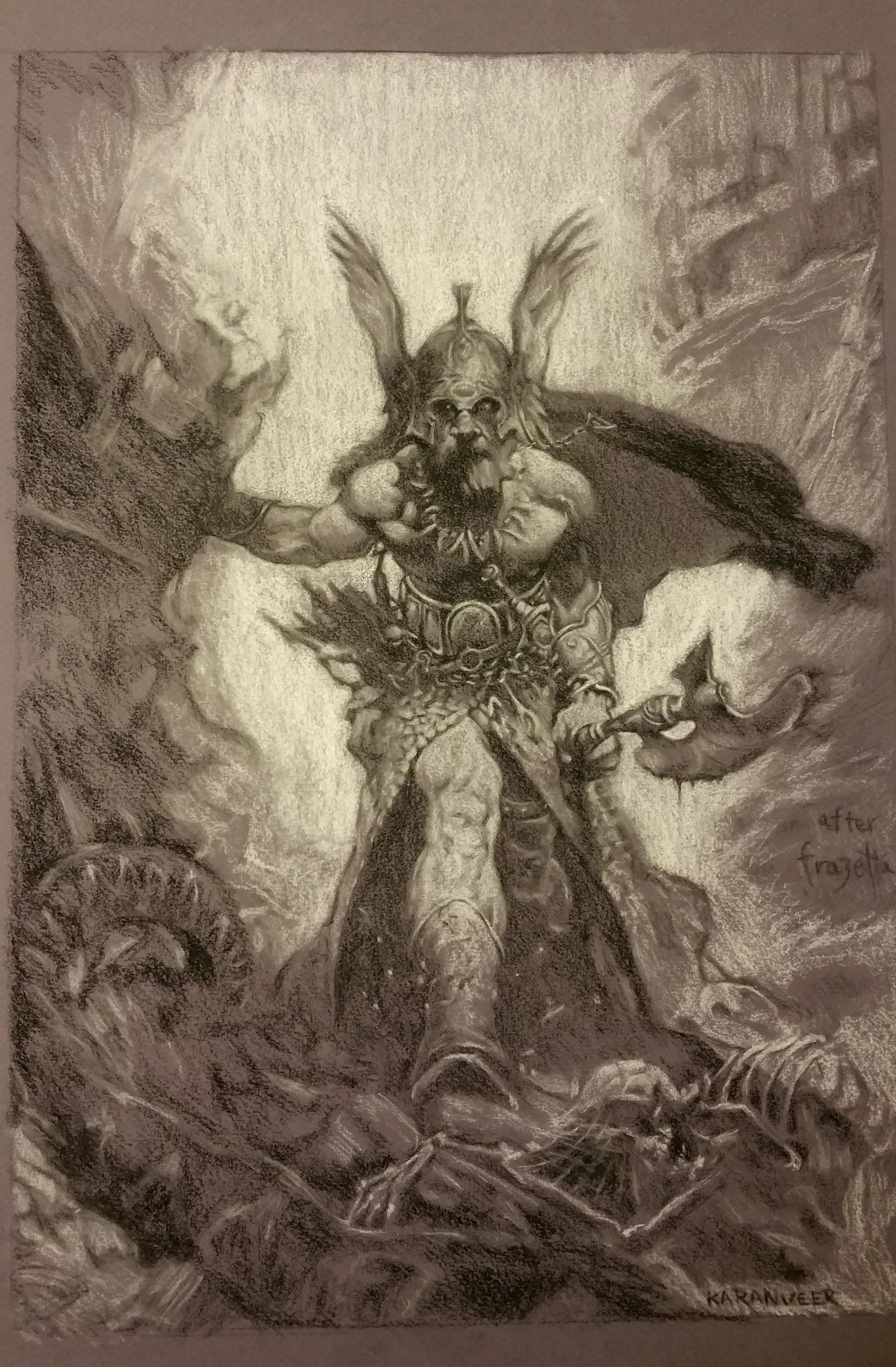 ArtStation - Frank Frazetta Study