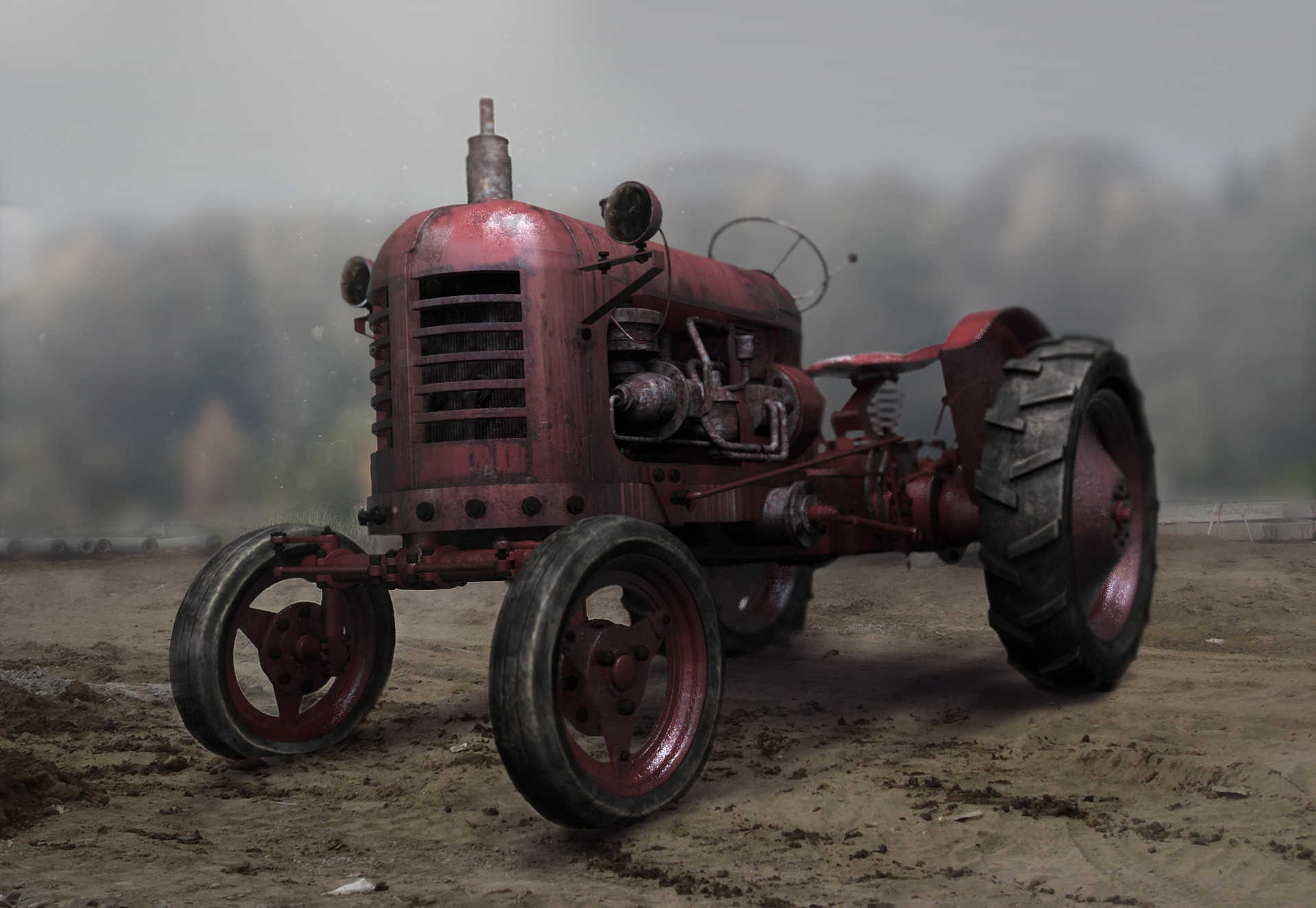 ArtStation - Old tractor