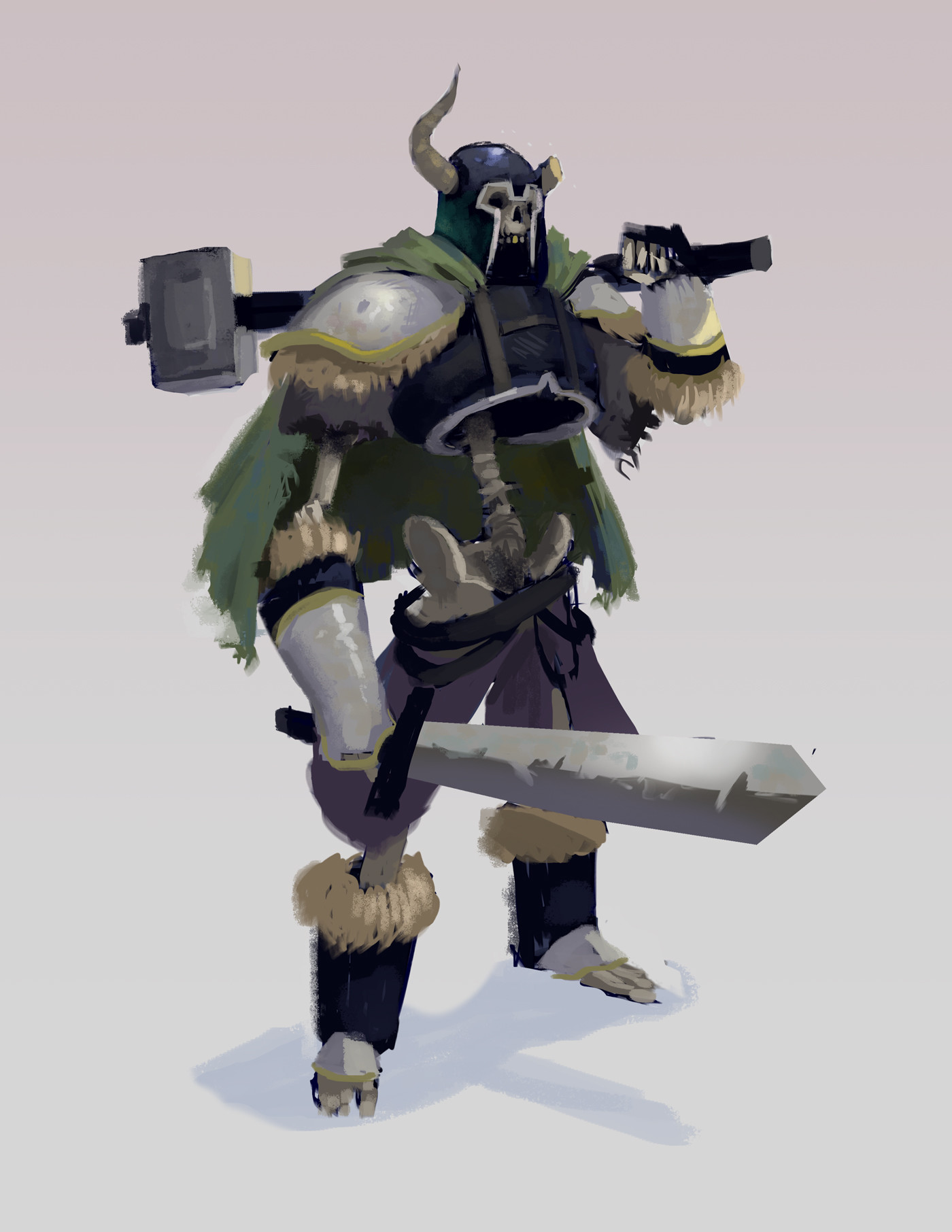 ArtStation - Skeleton Knight concept art